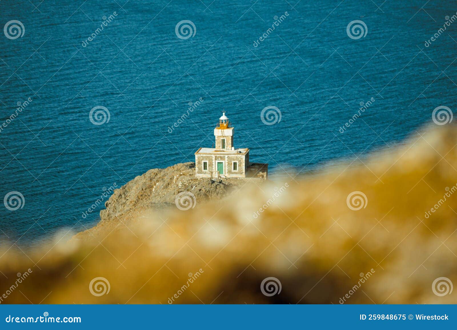 Aerial View of a Lighthouse Stock Image - Image of nature, seascape ...