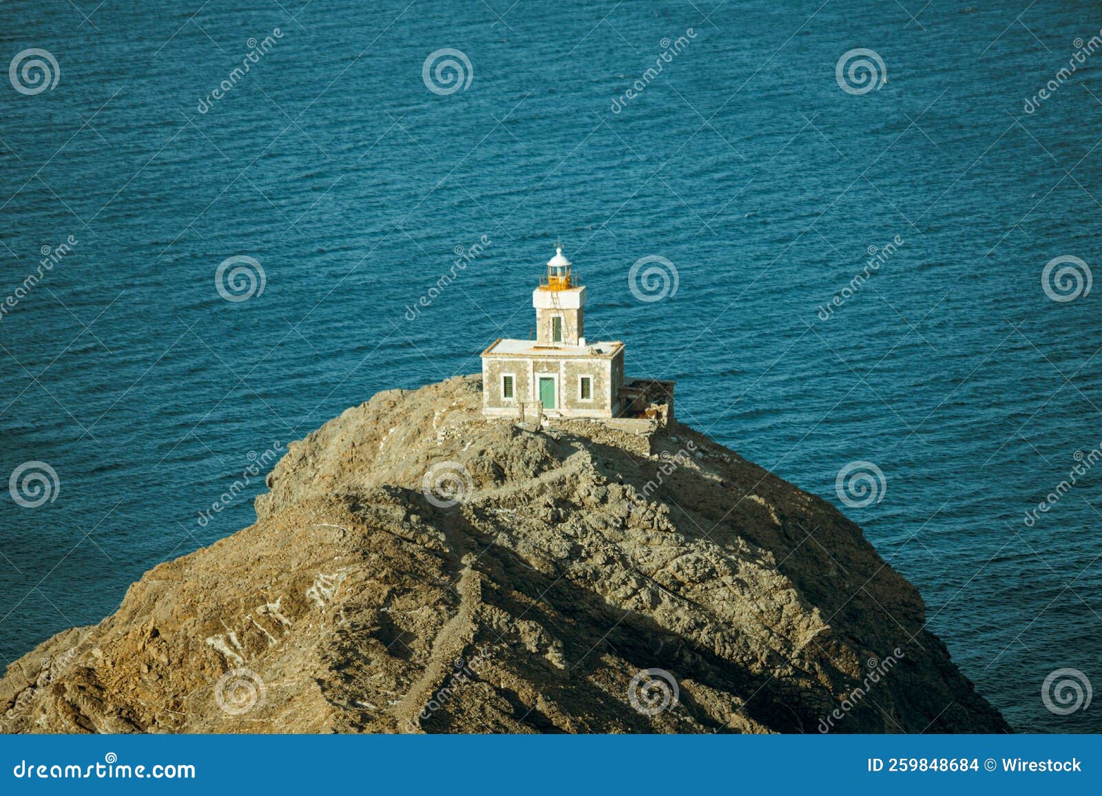Aerial View of a Lighthouse Stock Photo - Image of coast, landscape ...