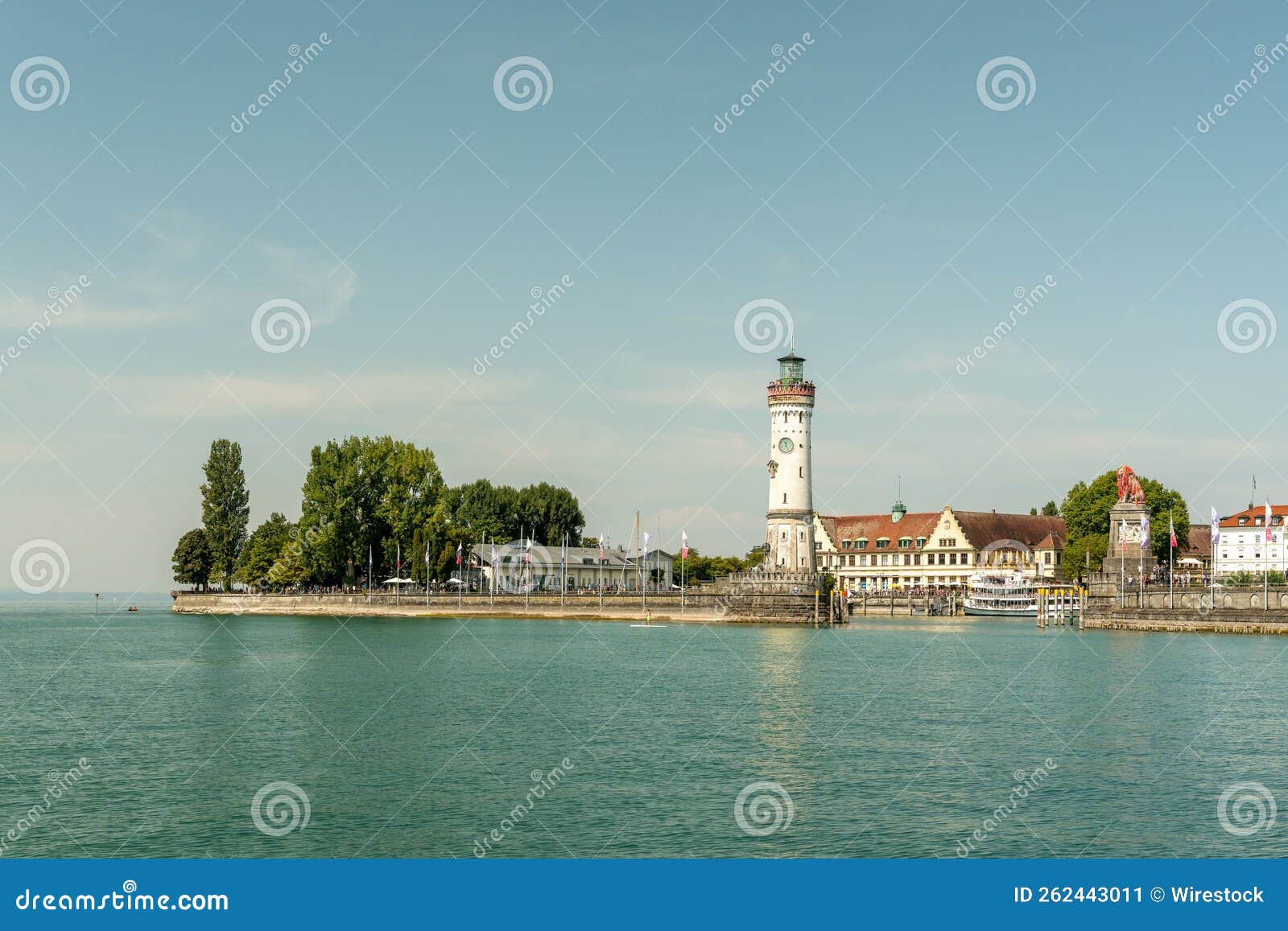 Aerial View of Lighthouse Surrounded by Buildings in Lindau Stock Image ... Aerial View of Lighthouse Surrounded by Buildings in Lindau Stock Image ...