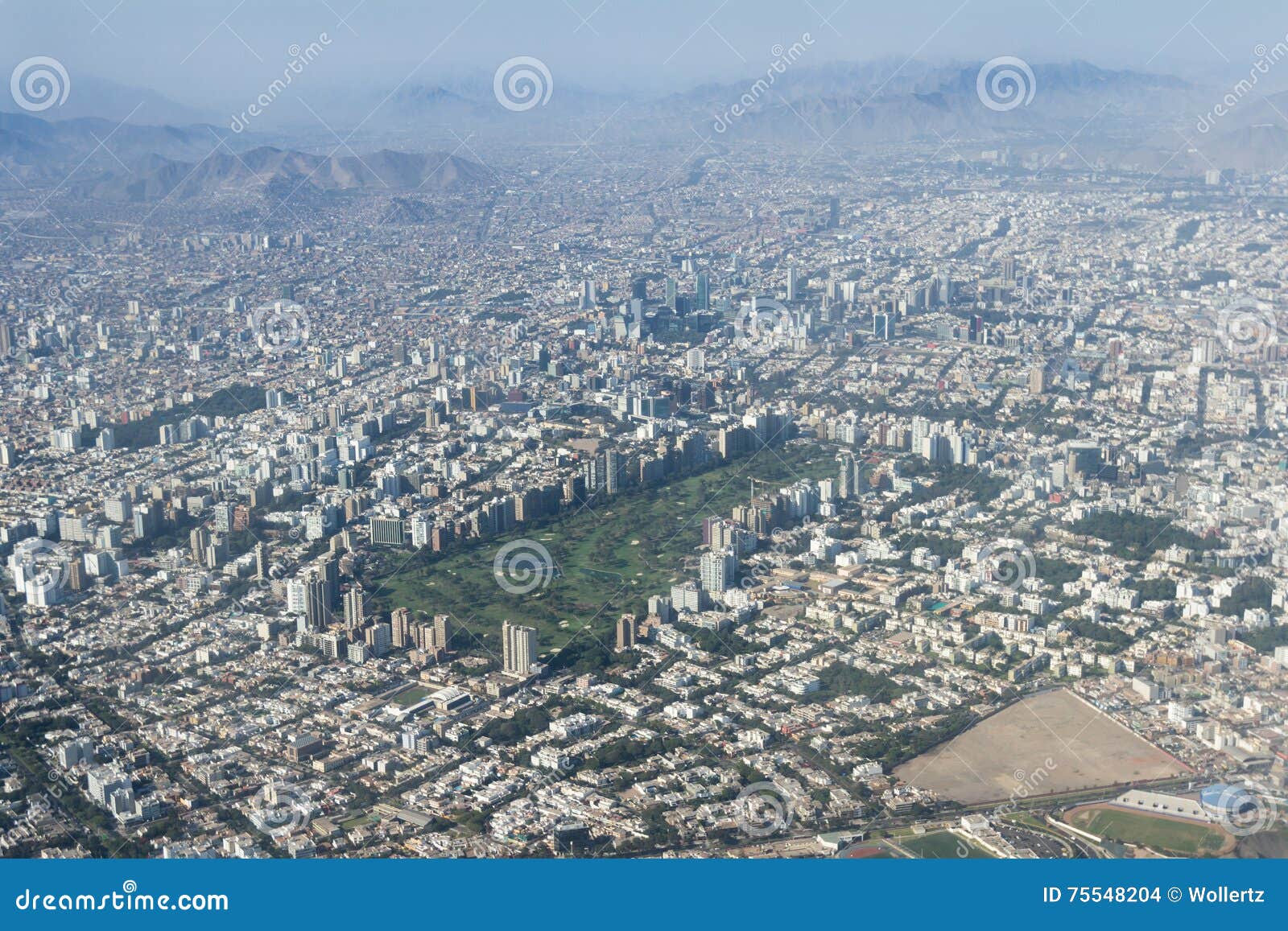 Aerial view of Lima Peru editorial stock image. Image of discover ...