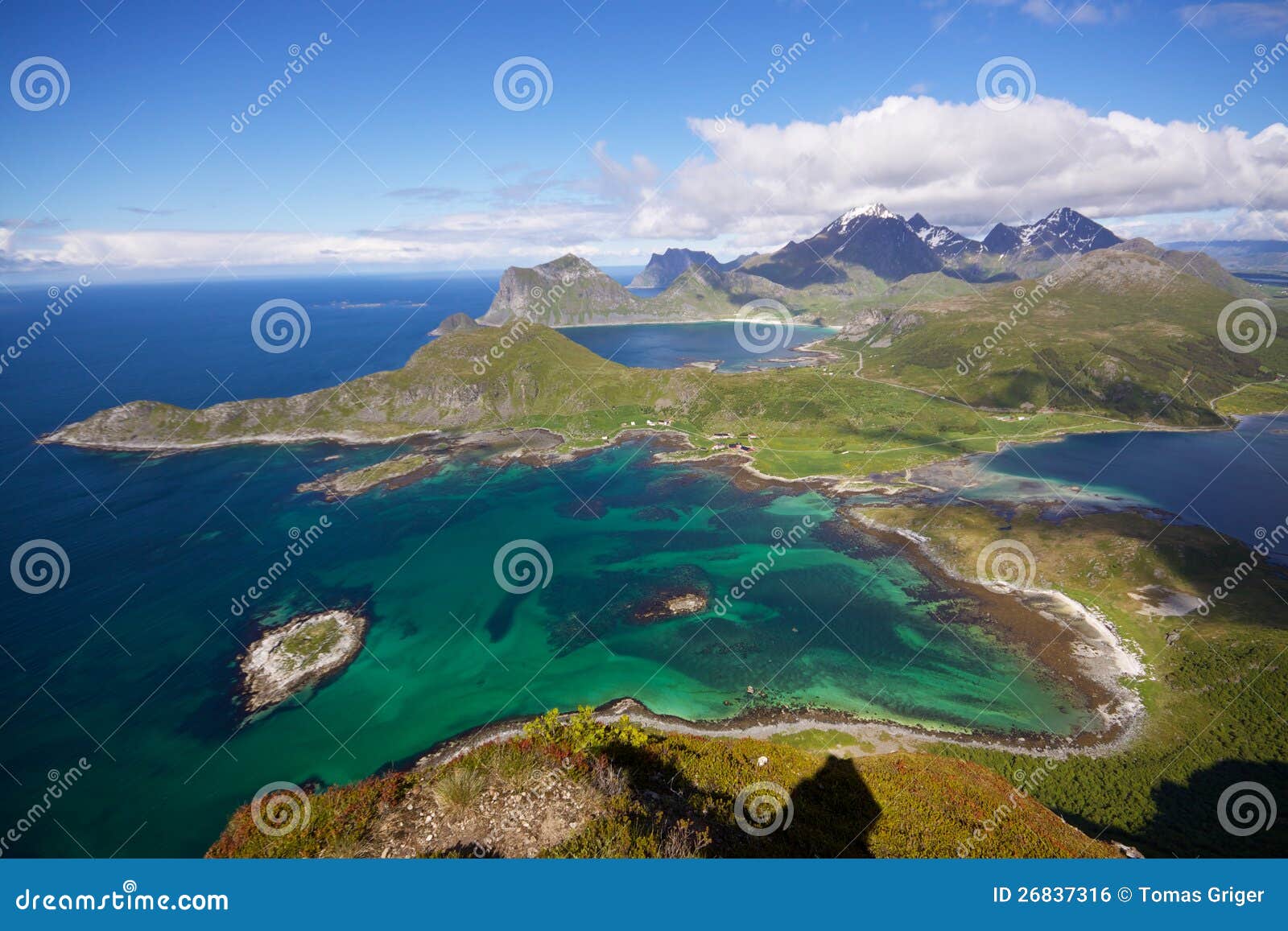 Aerial view of Lofoten stock photo. Image of norway, picturesque - 26837316