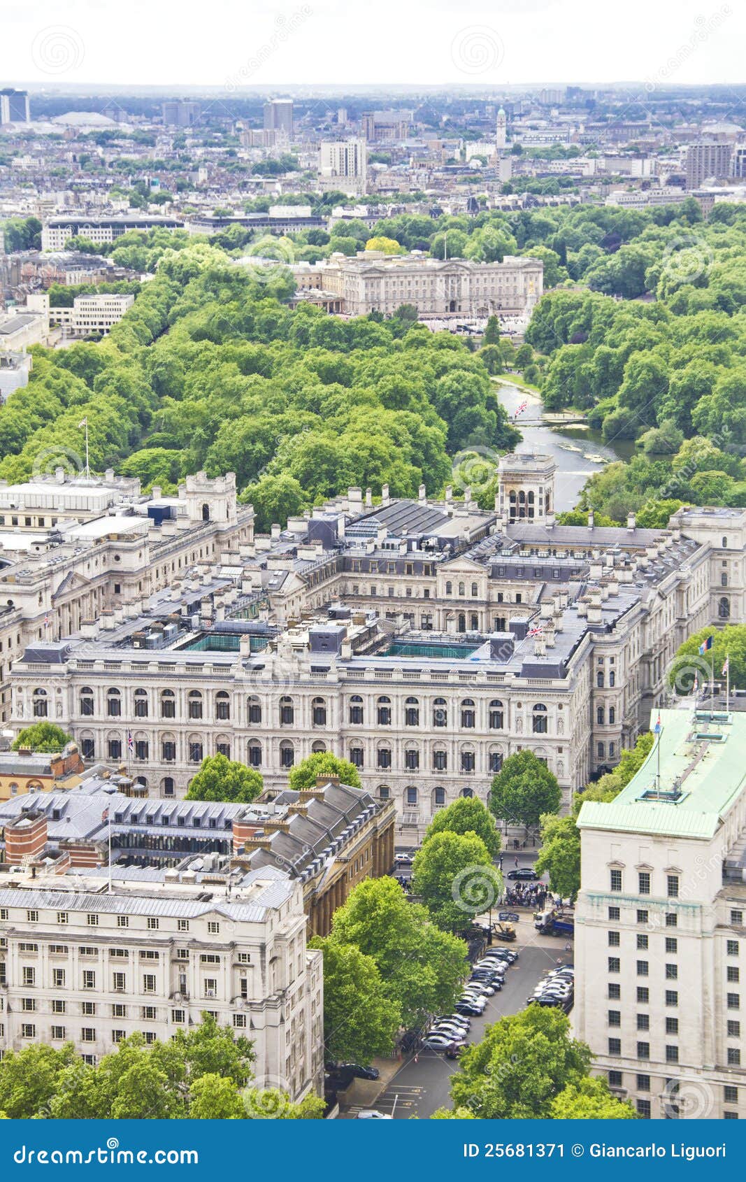 Buckingham Palace Aerial View