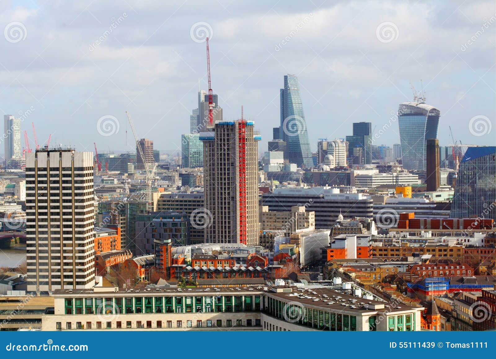 Aerial View of London, England Stock Image - Image of scene ...