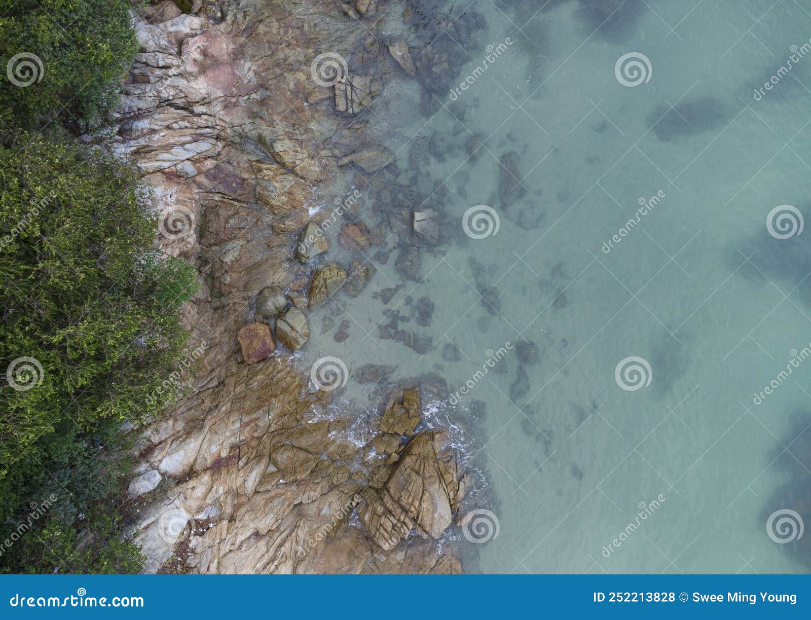 Aerial View Looking Down on the Shoreline. Stock Photo - Image of ...