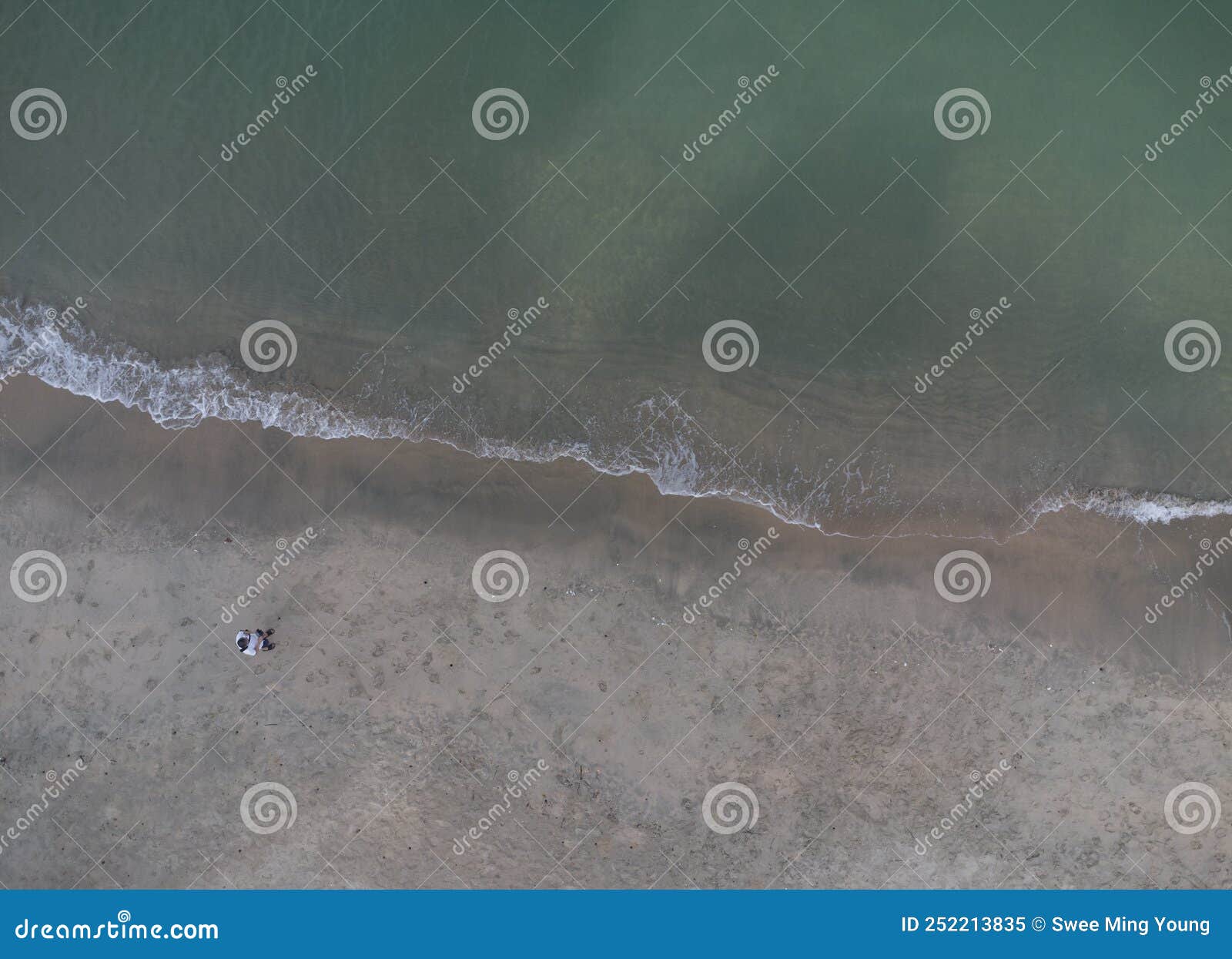 Aerial View Looking Down on the Shoreline. Stock Image - Image of ...