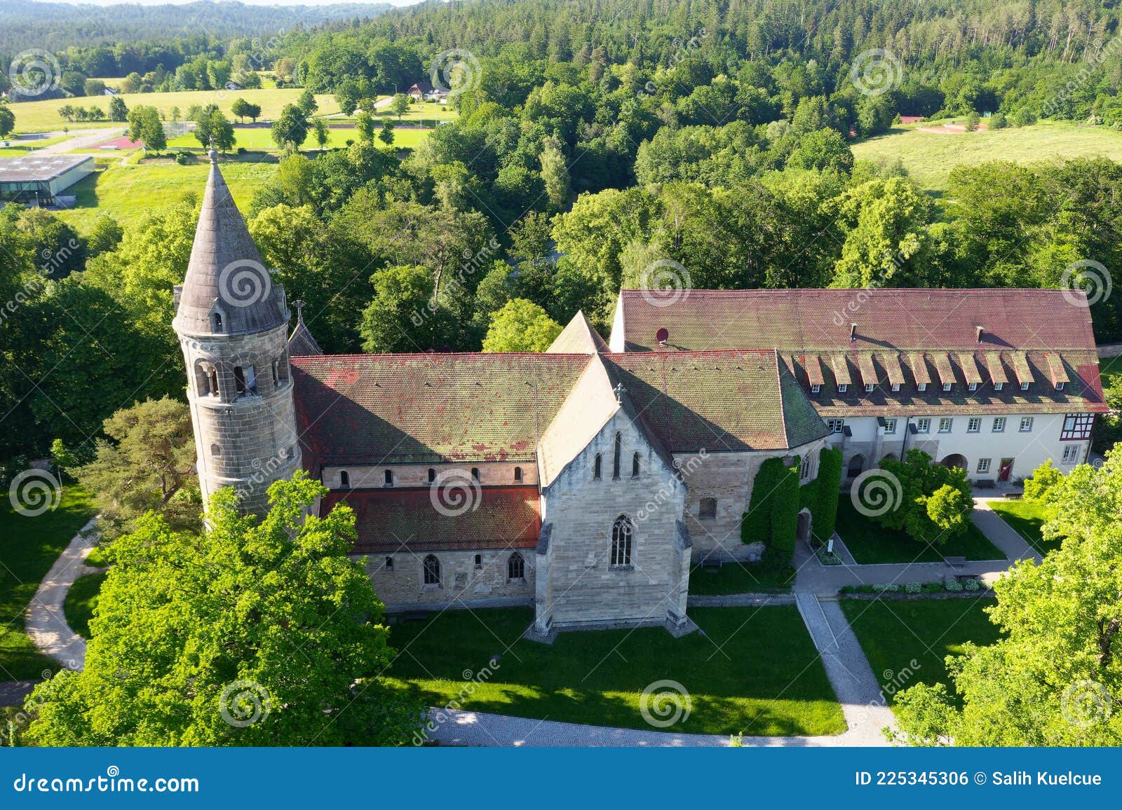 The Lorch Monastery in Germany Stock Photo - Image of attraction ...