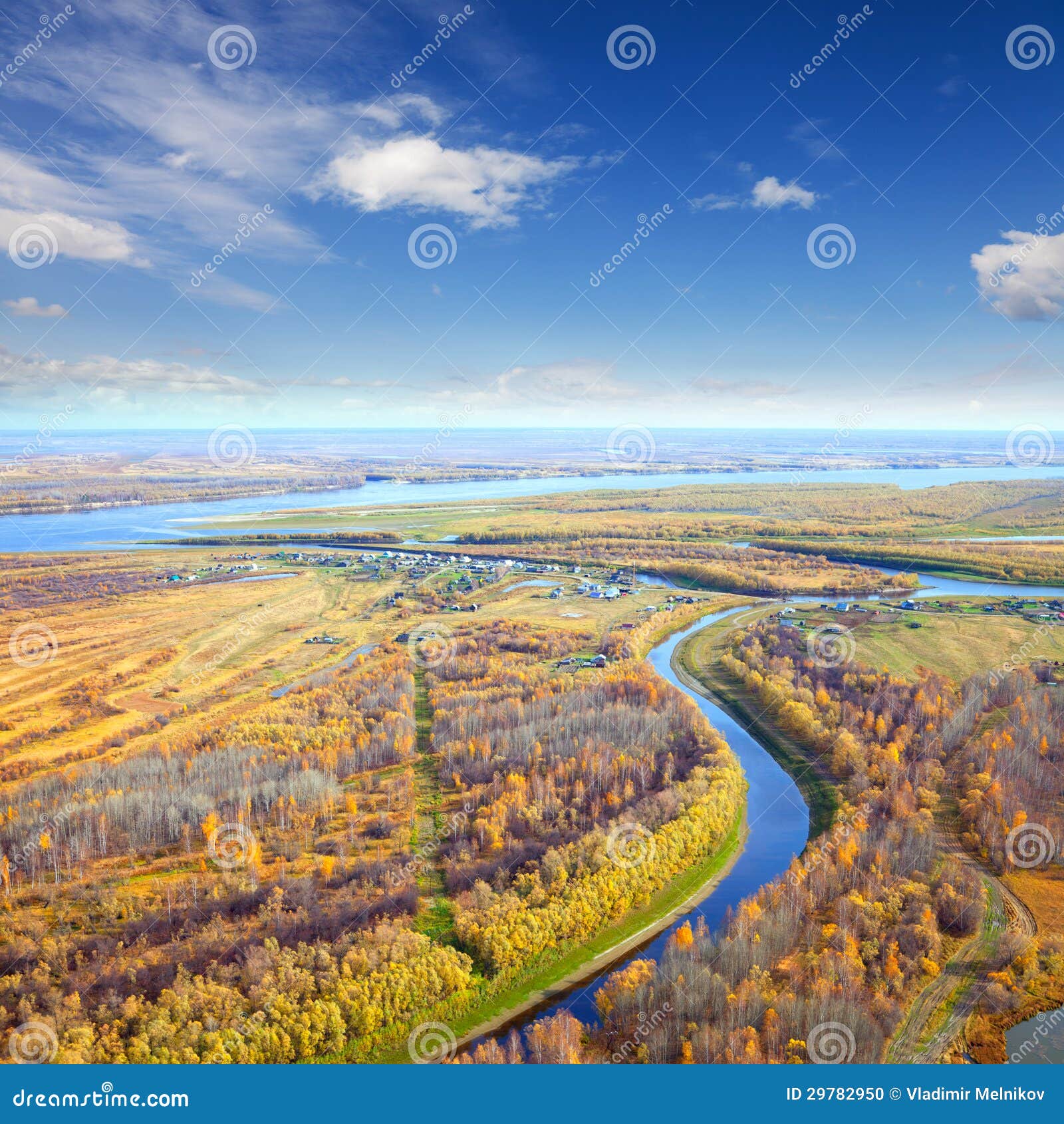 Top View To the Lowland in Autumn Stock Photo - Image of travel, beauty ...