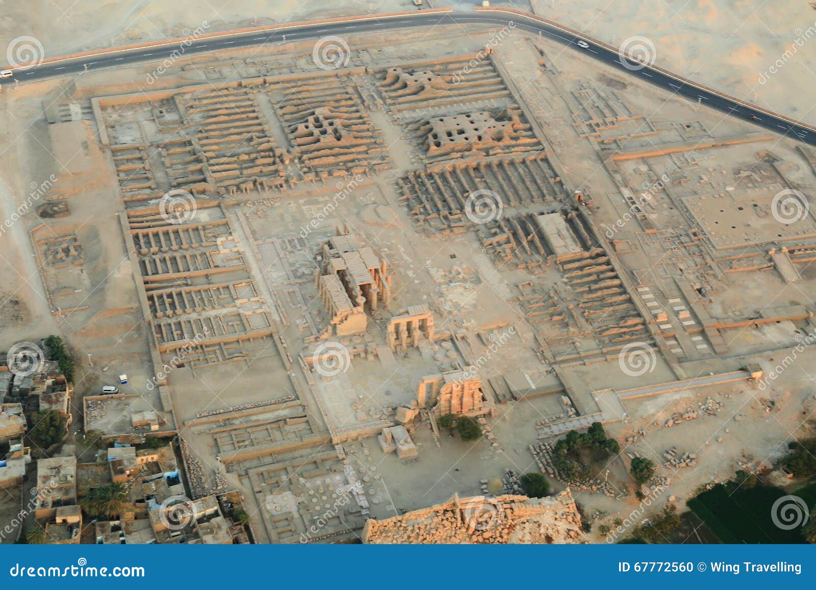Aerial View of Luxor in Egypt Stock Photo - Image of crop, travel: 67772560