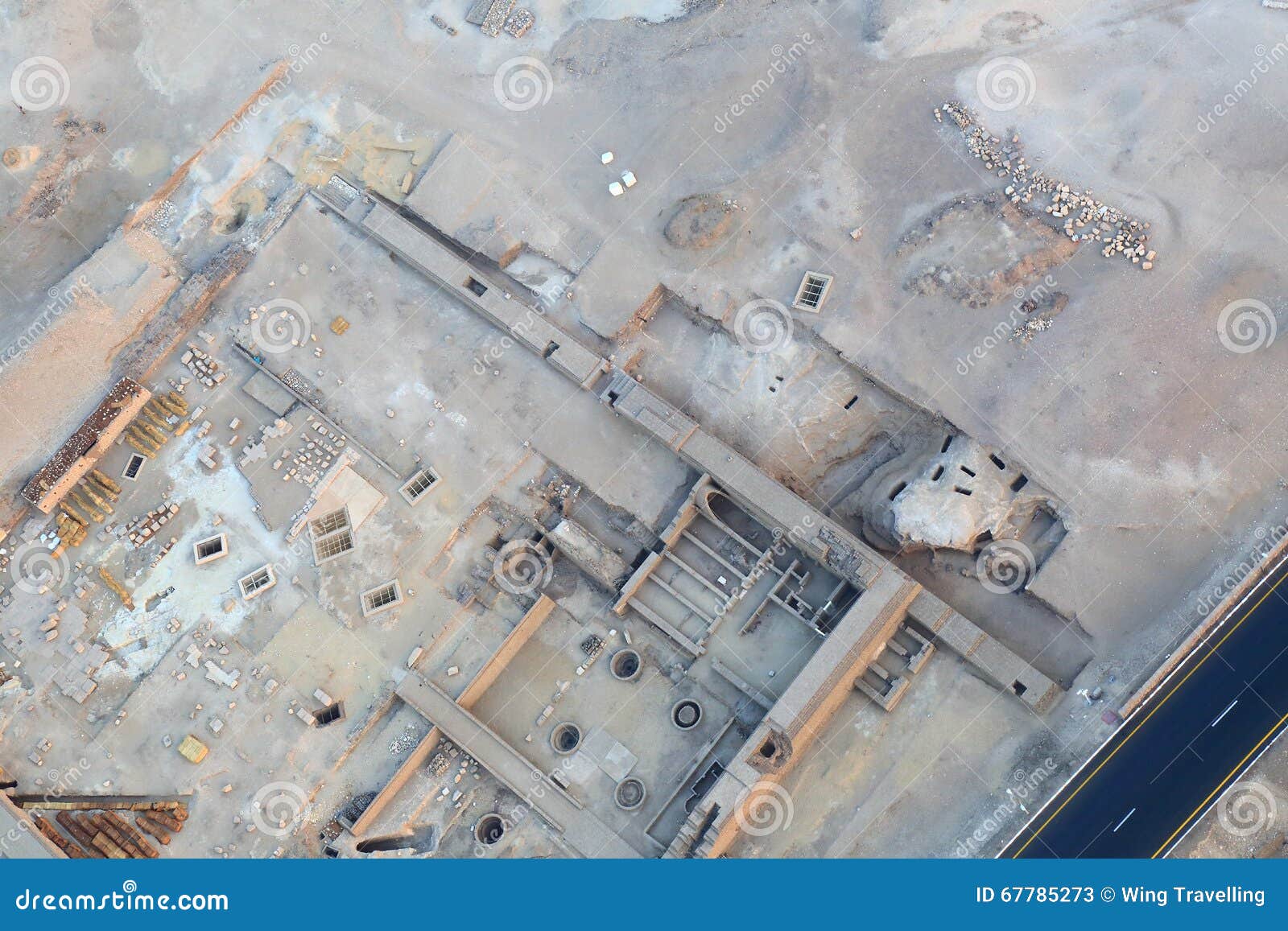 Aerial View of Luxor in Egypt Stock Image - Image of trees, travel ...