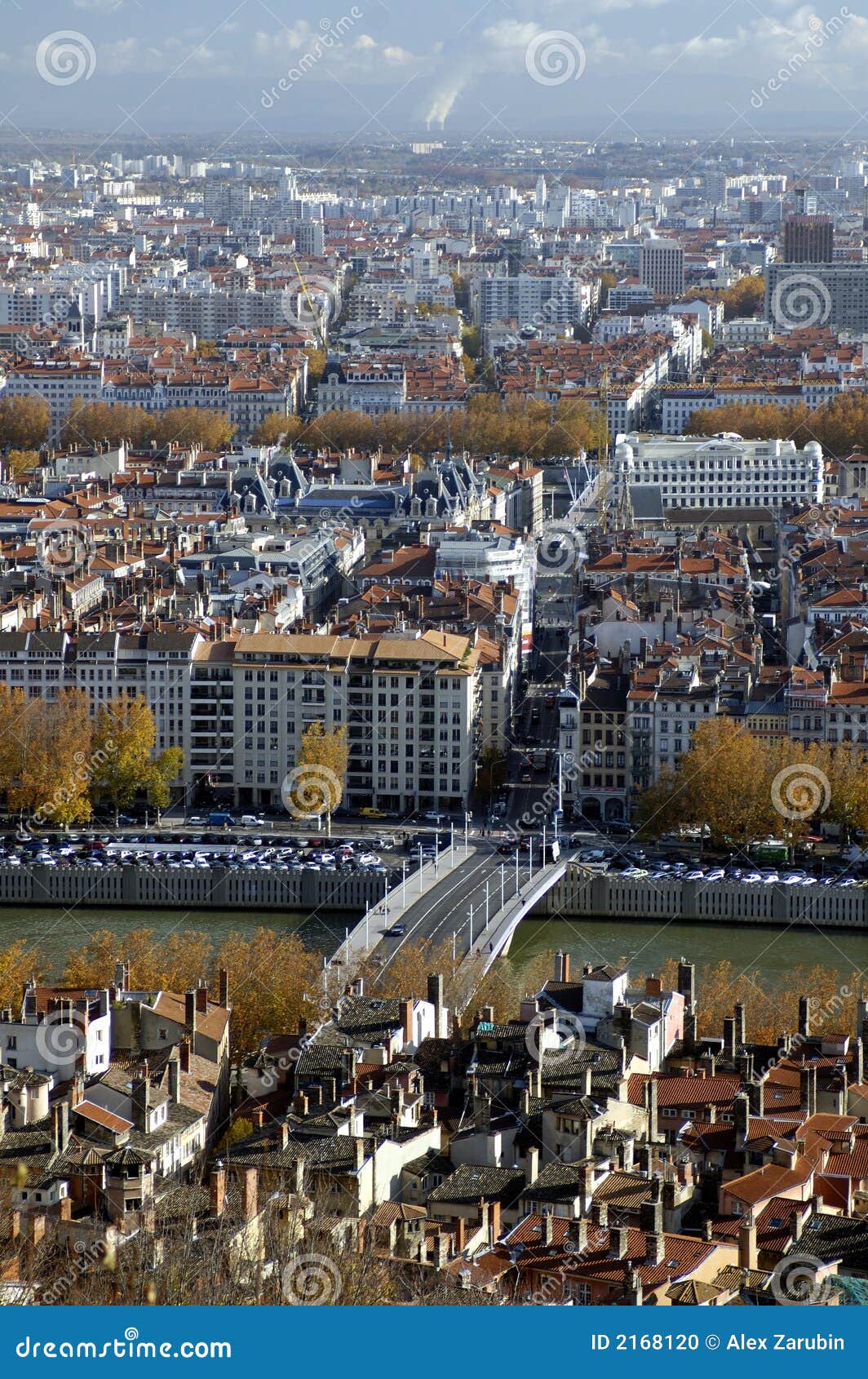 Aerial view at Lyon stock photo. Image of cloud, alpes - 2168120