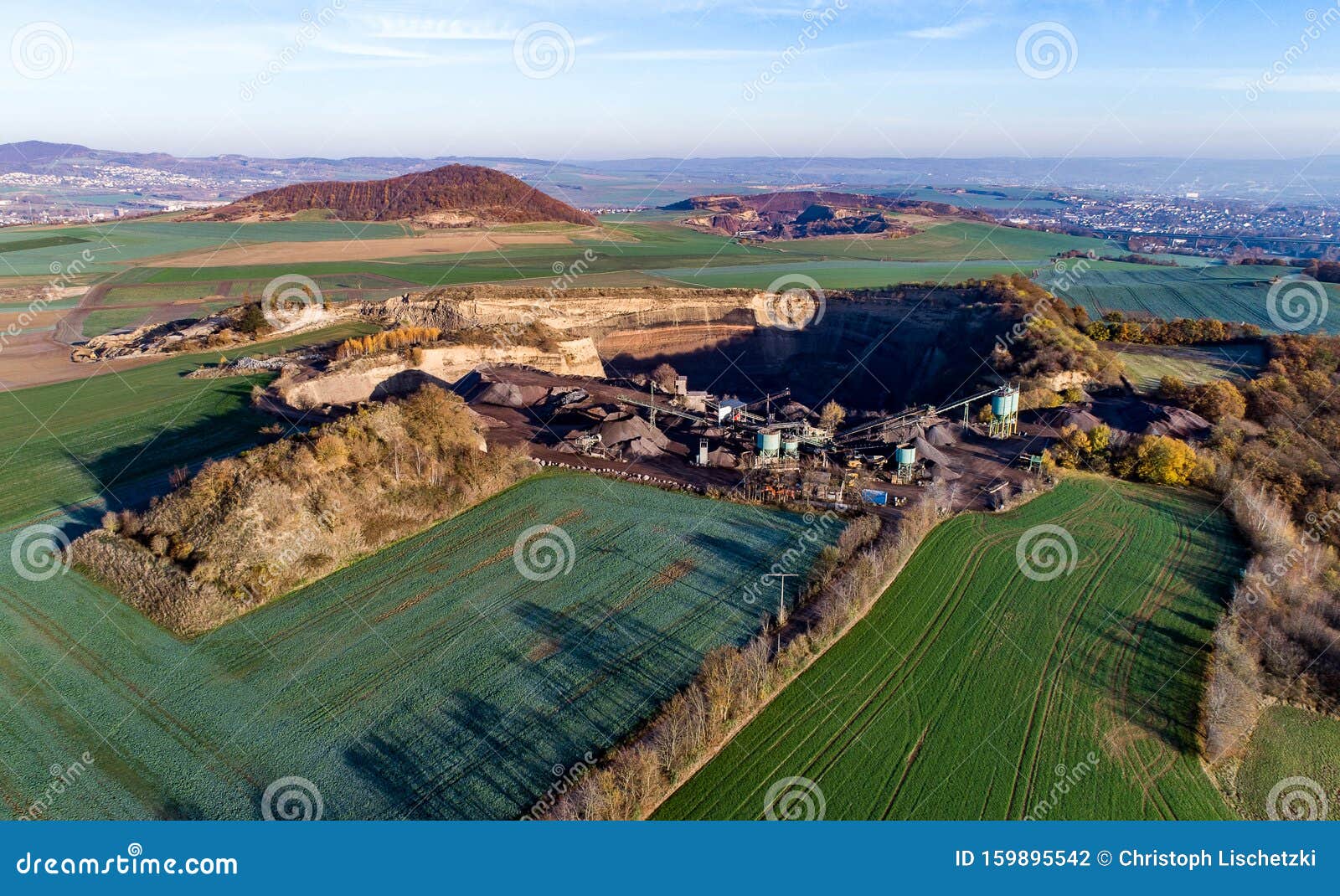 Aerial View of Machinery in Open Gravel Pit Mining. Processing Plant ... Aerial View of Machinery in Open Gravel Pit Mining. Processing Plant ...