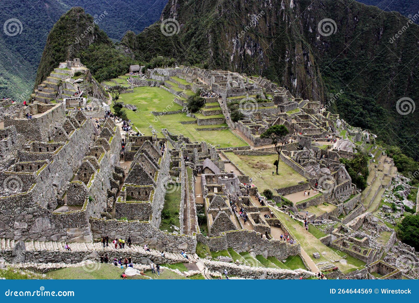 Aerial View of Machu Picchu in Peru Stock Image - Image of forest ...
