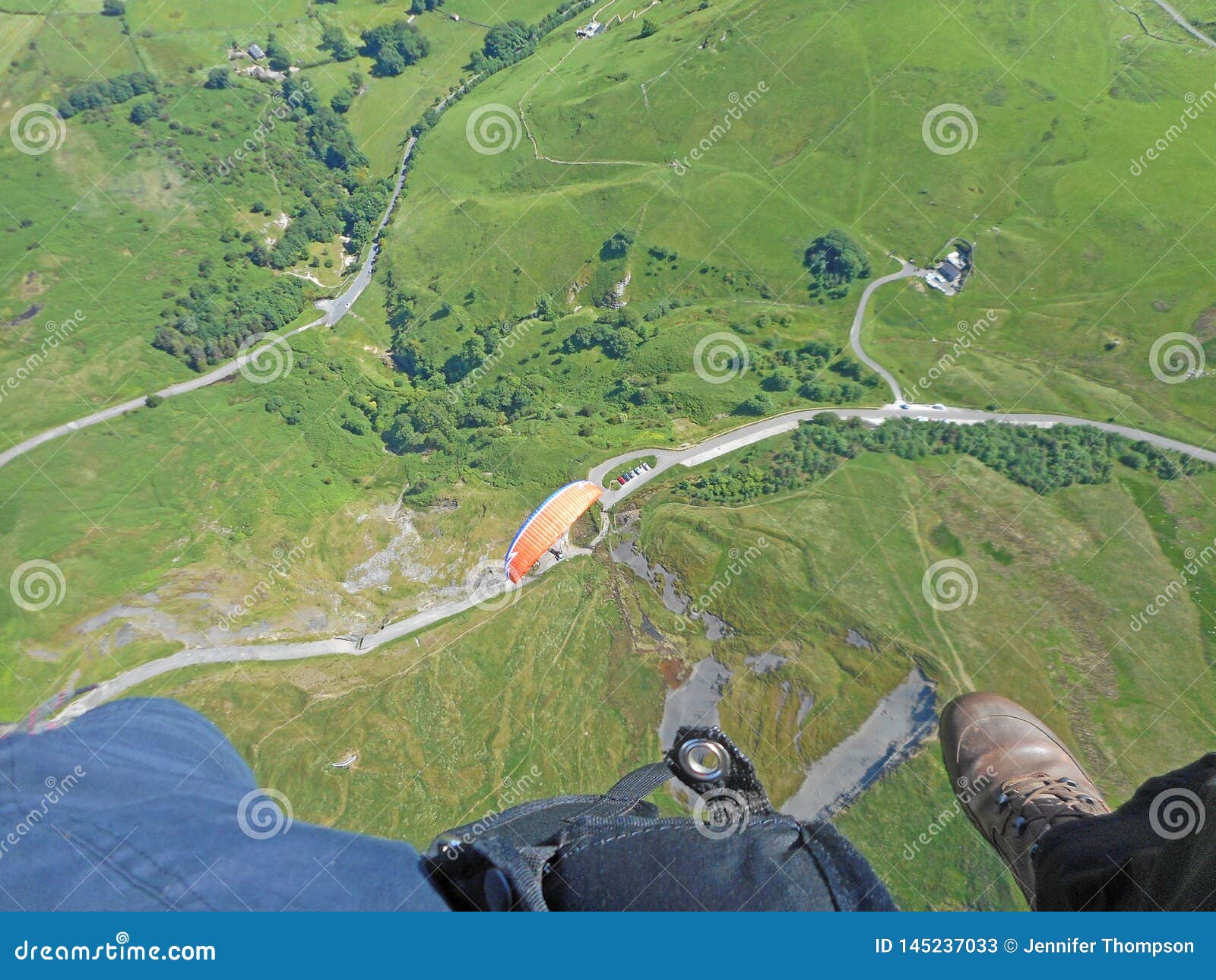 Aerial View of Mam Tor in the Peak District Stock Image - Image of ...