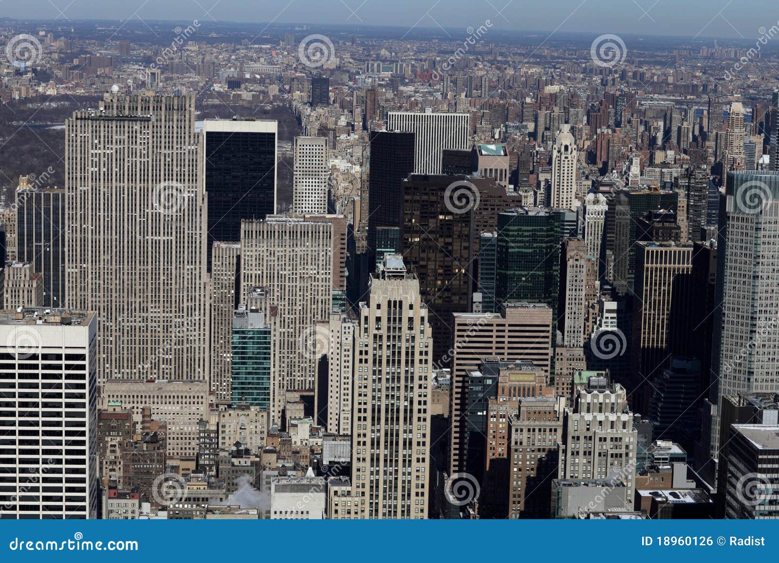 Aerial view of Manhattan stock photo. Image of cities - 18960126