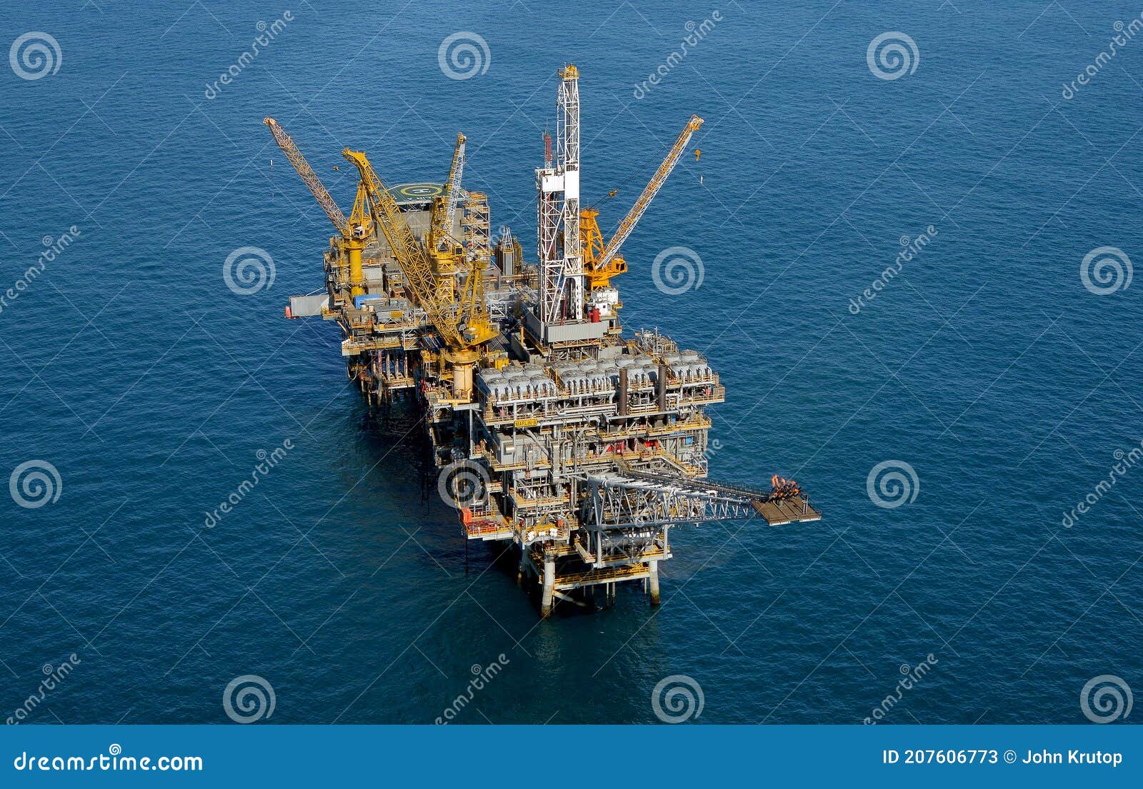 Aerial View of the Marlin a and B Platforms in Bass Strait Australia ...