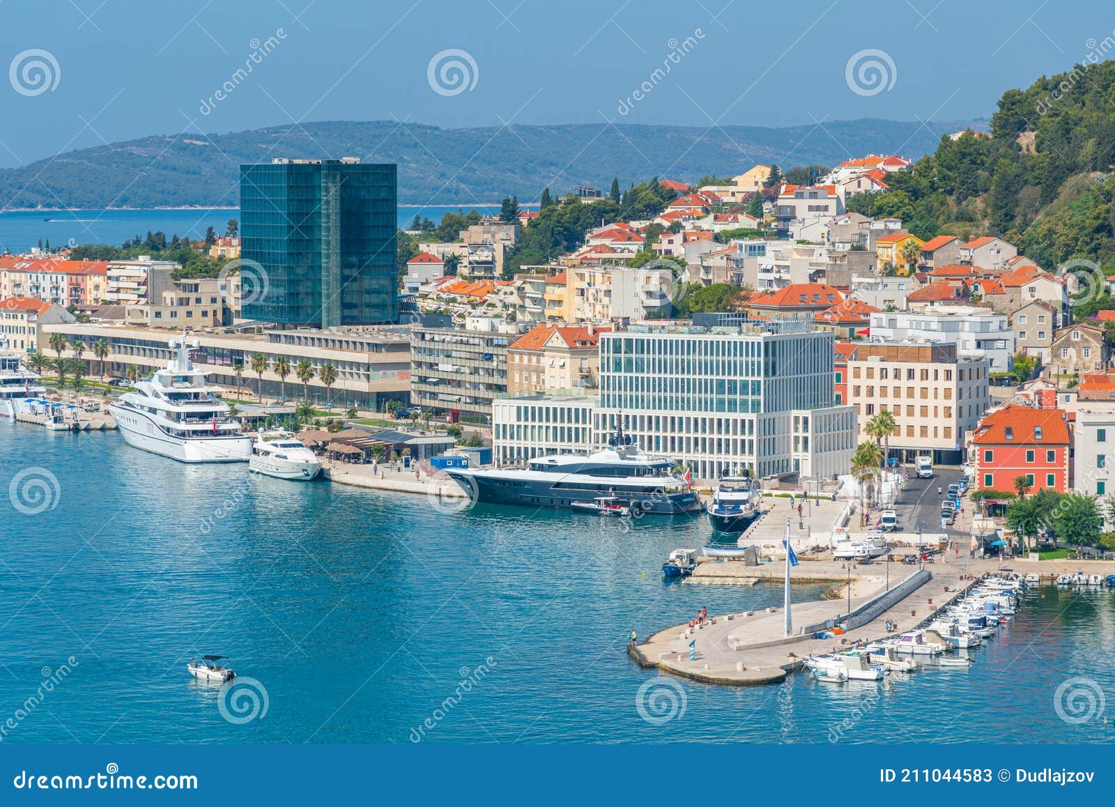 Aerial View of Matejuska Pier in Split, Croatia Editorial Stock Photo ...
