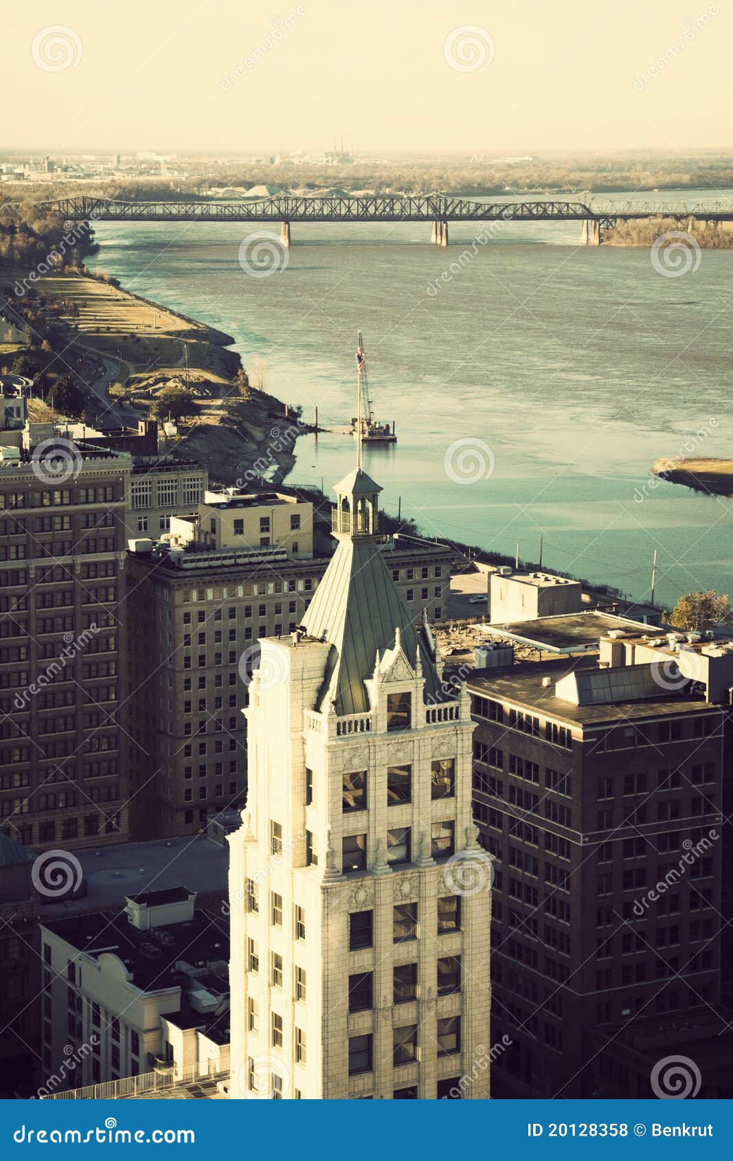 Aerial View of Memphis, Tennessee Stock Photo - Image of life, morning ...