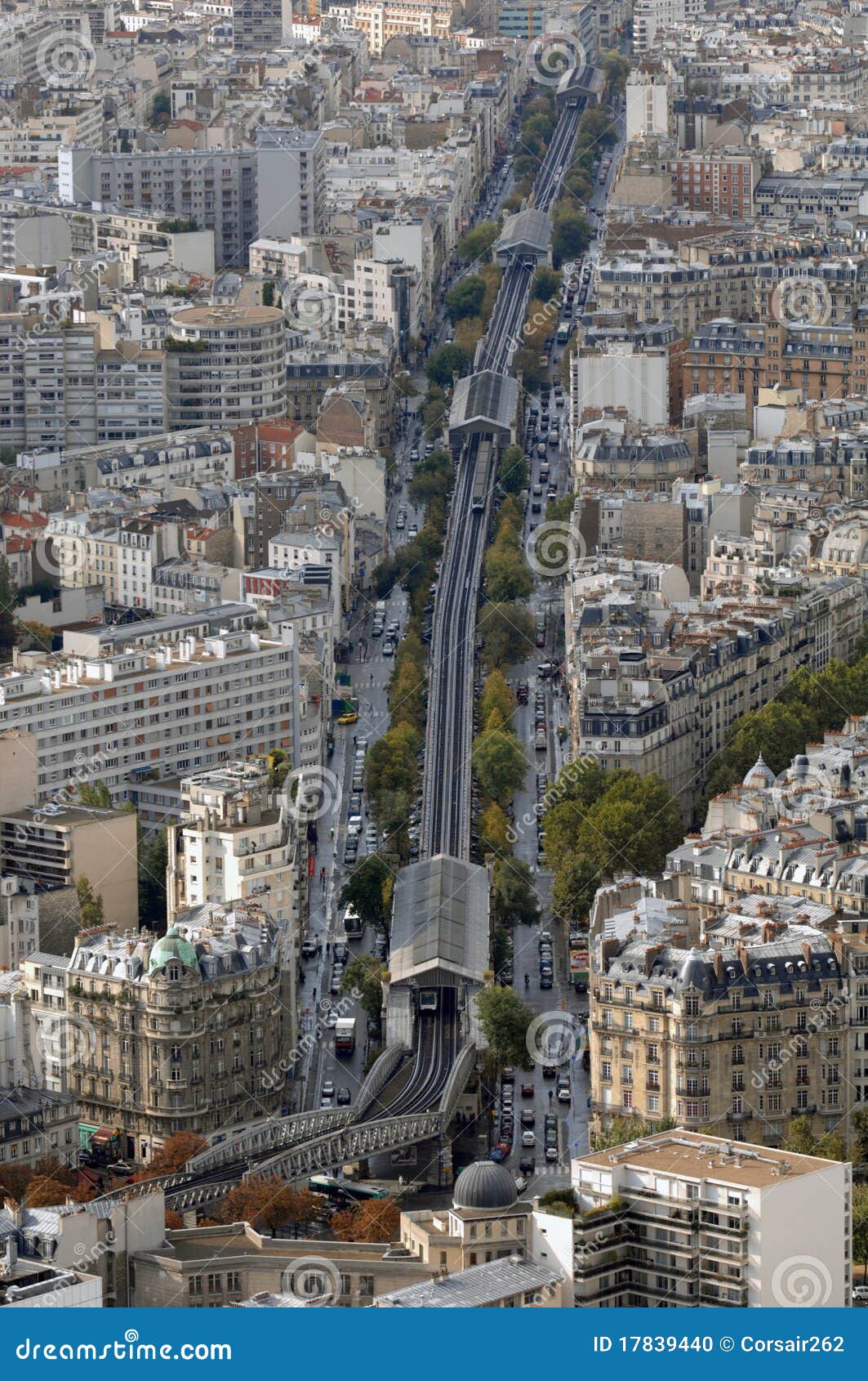 Aerial View of Metro in Paris Stock Photo - Image of urban, suburbs ...