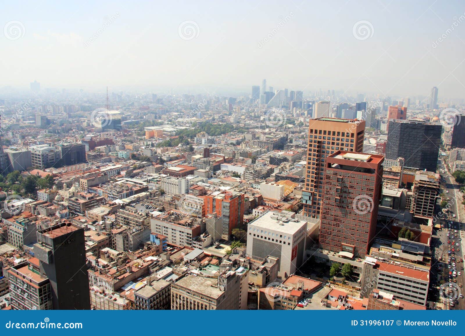 Aerial view of Mexico City stock image. Image of mexico - 31996107