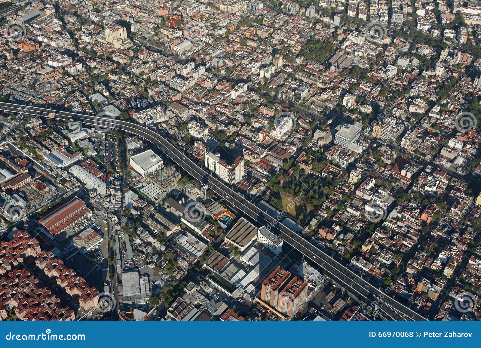 Aerial View of Mexico City. Stock Photo - Image of urban, city: 66970068