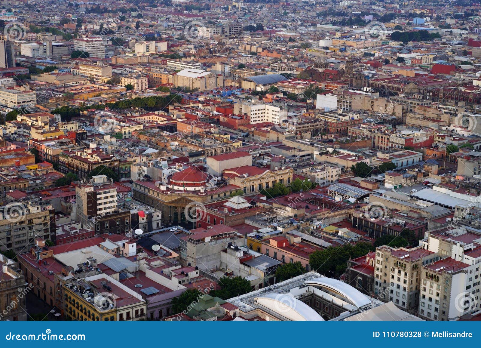 Aerial View of Mexico City Center, Mexico Stock Photo - Image of ...