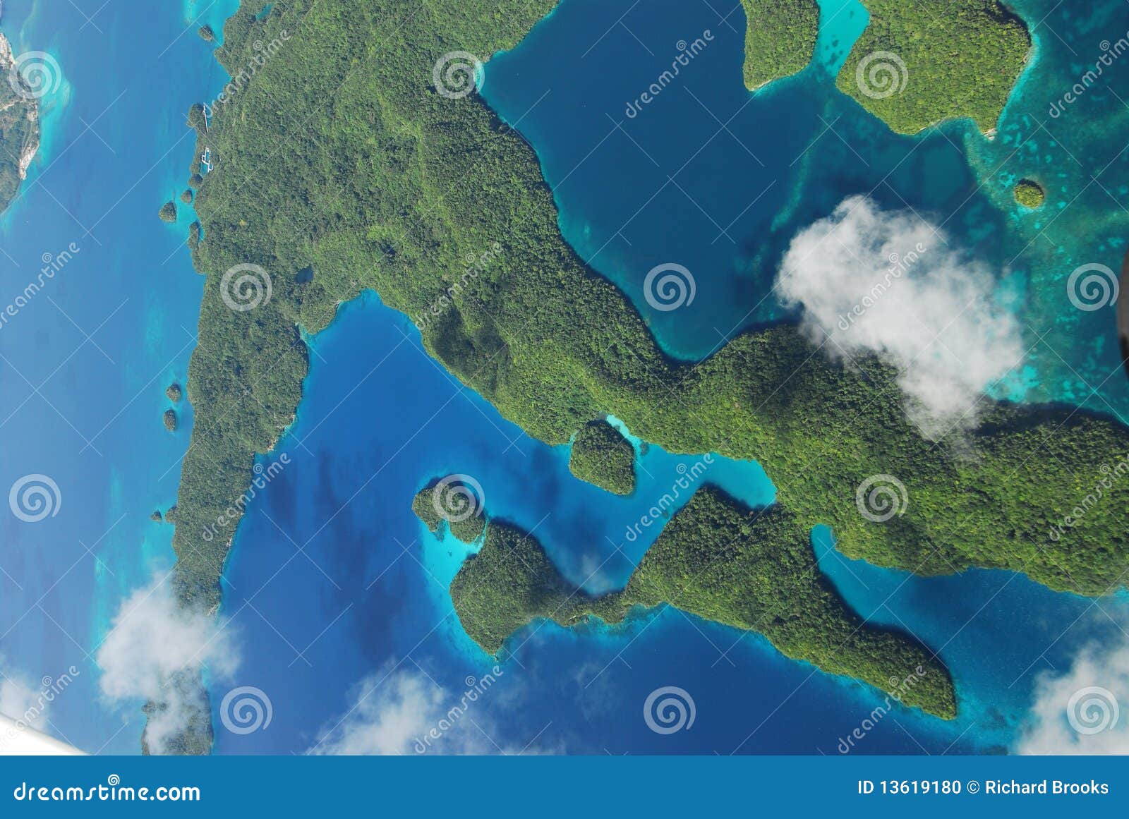 Aerial View of Micronesia Islands Stock Photo - Image of birds, lagoon ...