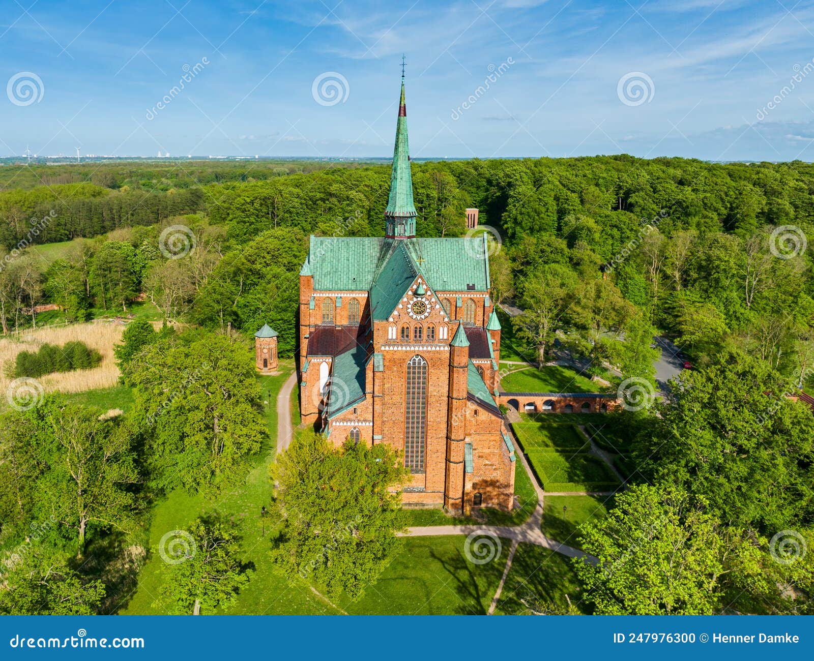 Aerial View of the Minster in Bad Doberan Germany Stock Photo - Image ...