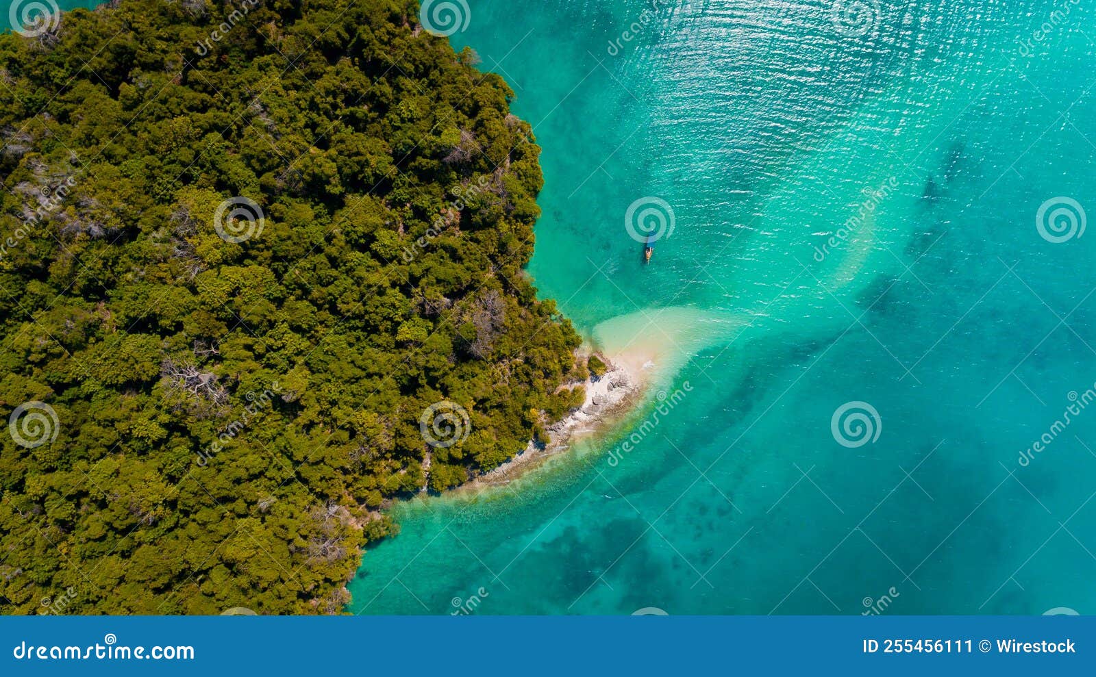 Aerial View of the Miwi Island, Zanzibar Stock Image - Image of clear ...