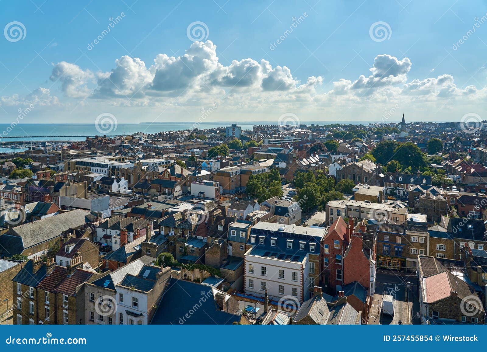 Aerial View of Modern Buildings in Ramsgate, Kent, UK Editorial Stock ...