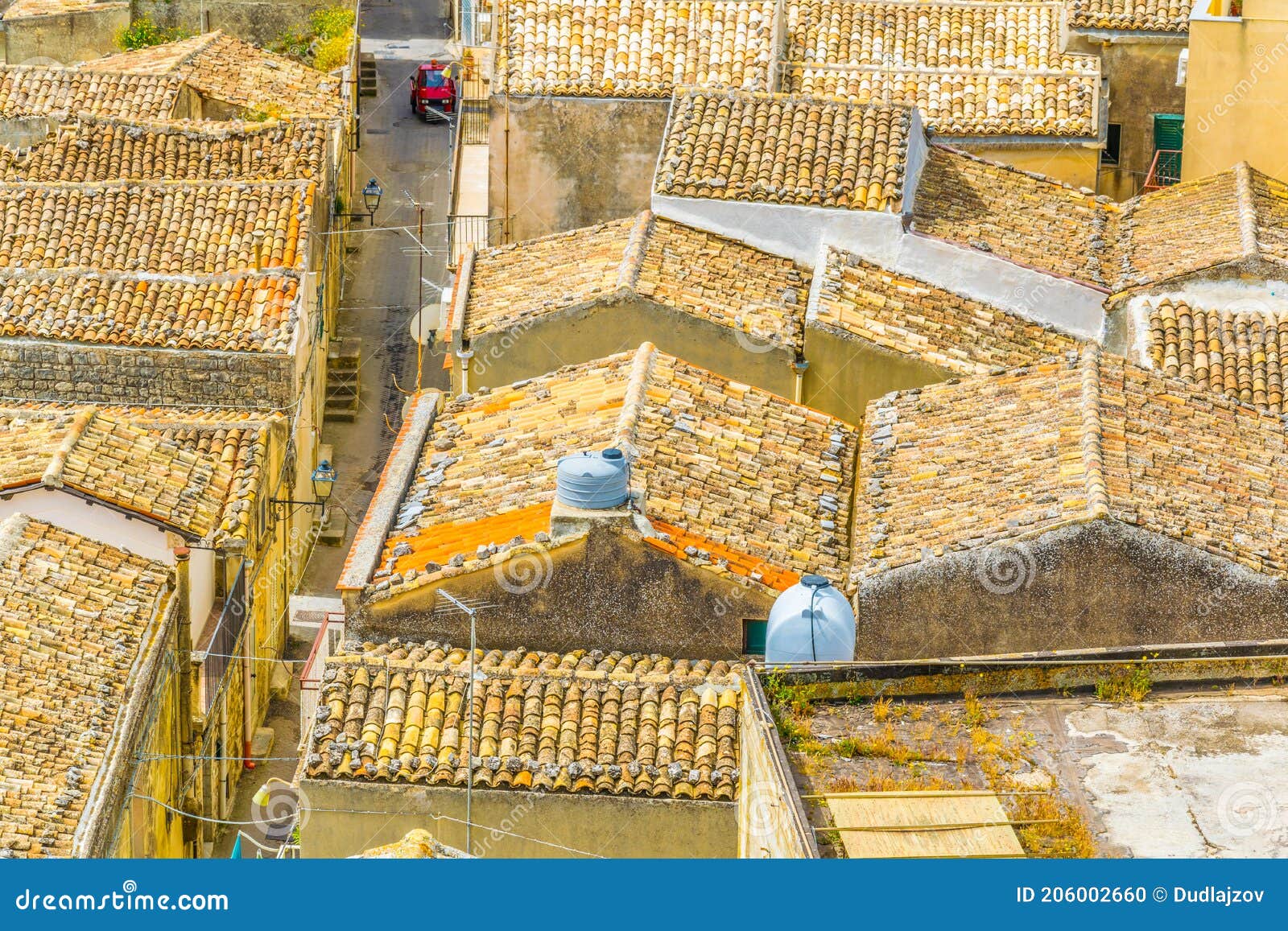 Aerial View of Modica, Sicily, Italy Stock Photo - Image of landscape ...