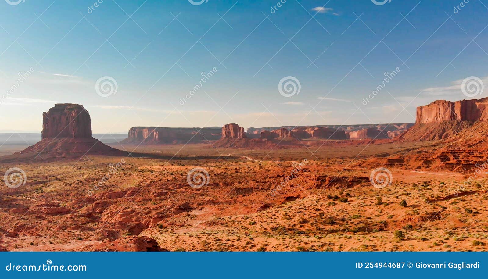 Aerial View of Monument Valley Stock Image - Image of landscape ...