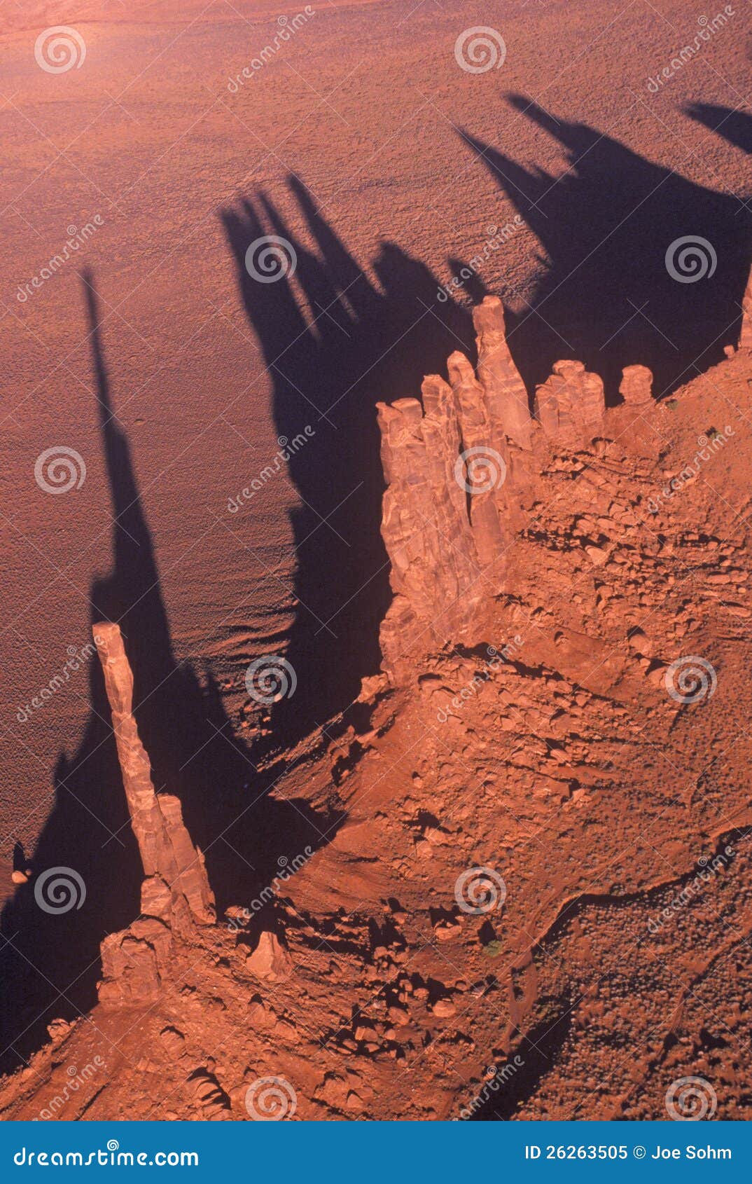 Aerial View of Monument Valley Stock Image - Image of park, aerial ...