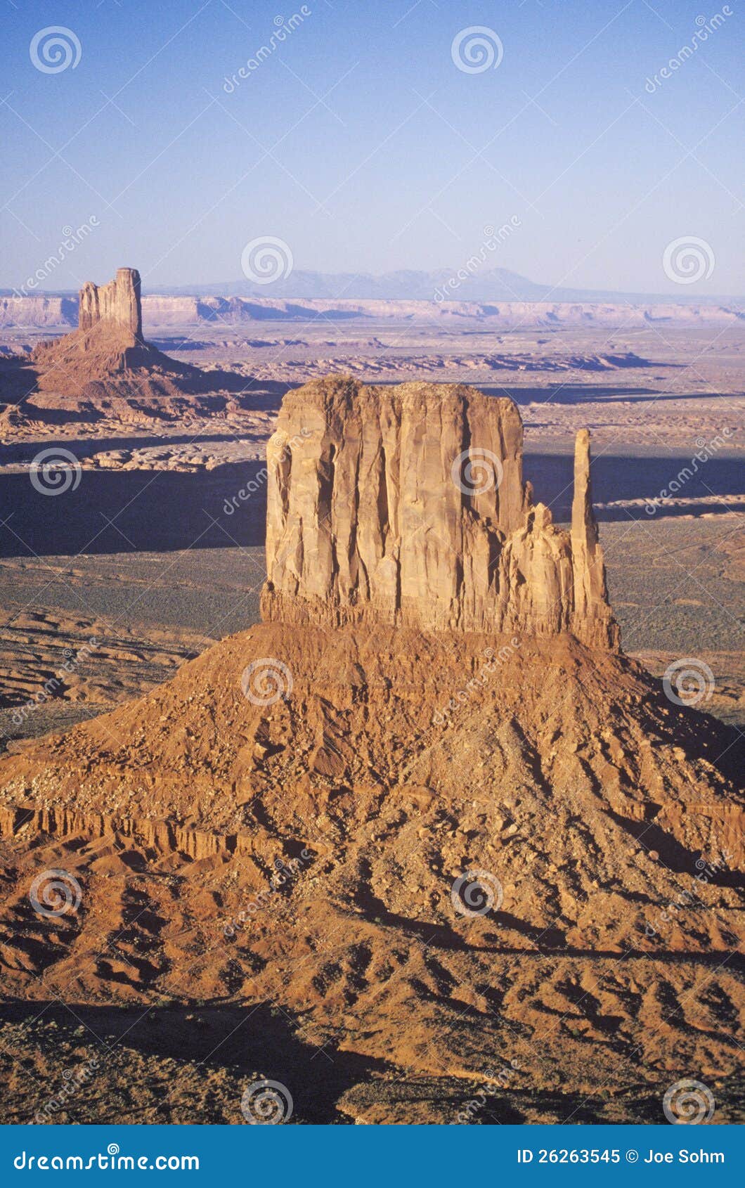 Aerial View of Monument Valley at Sunset Stock Image - Image of beauty ...