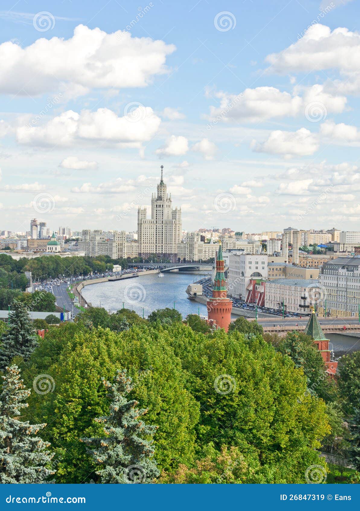 Aerial View of Moscow, Russia Stock Image - Image of summer, russia ...