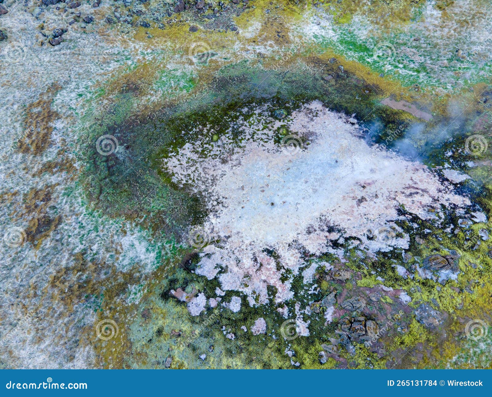Aerial View of Moss Covered Rocks Stock Photo - Image of view, plant ...