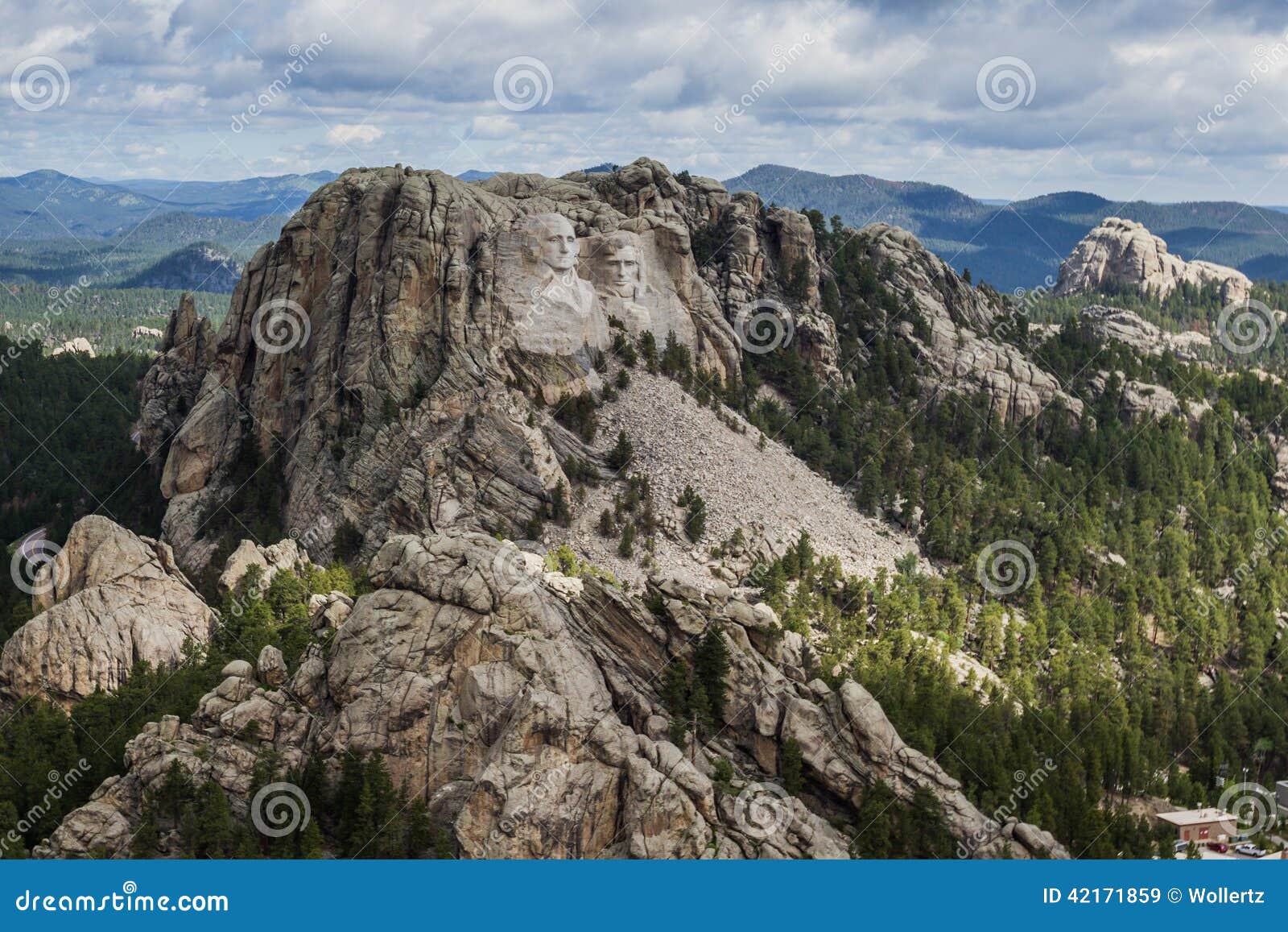 Aerial View of Mount Rushmore Stock Image - Image of president ...