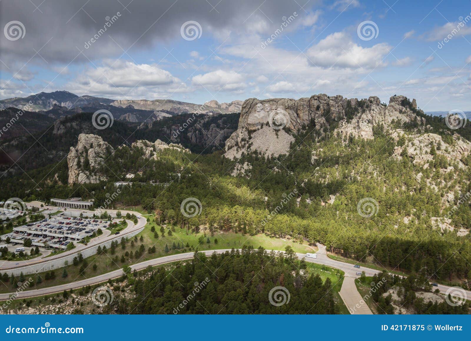 Aerial View of Mount Rushmore Stock Image - Image of rushmore ...