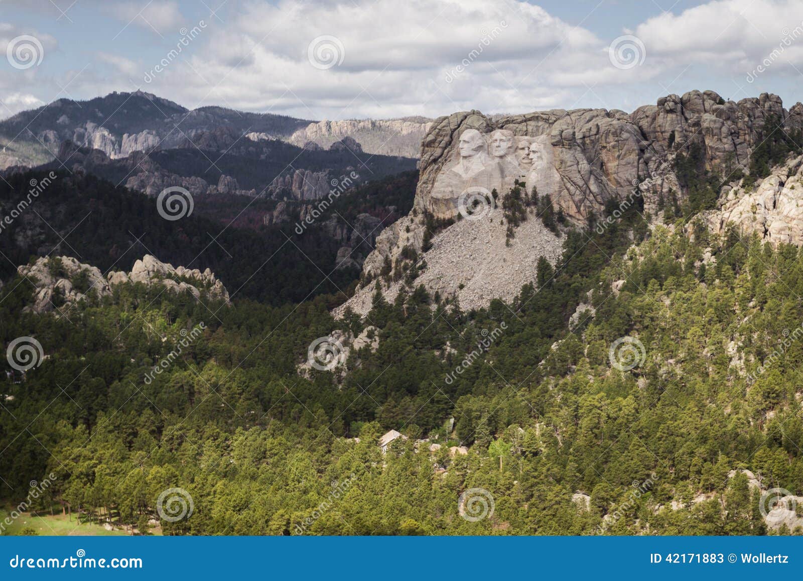 Aerial View of Mount Rushmore Stock Image - Image of scenic, national ...