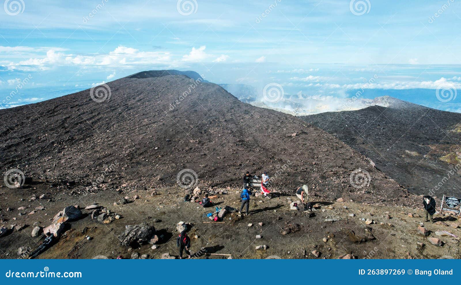 Aerial View of Mount Slamet or Gunung Slamet is an Active Stratovolcano ... Aerial View of Mount Slamet or Gunung Slamet is an Active Stratovolcano ...