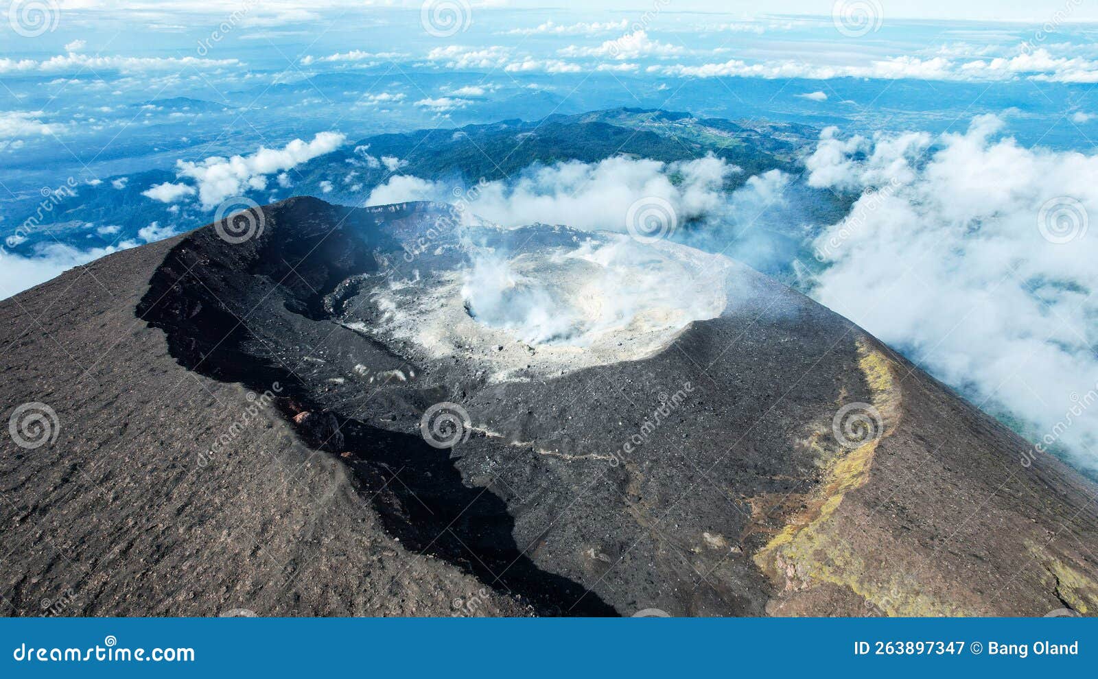 Aerial View of Mount Slamet or Gunung Slamet is an Active Stratovolcano ... Aerial View of Mount Slamet or Gunung Slamet is an Active Stratovolcano ...