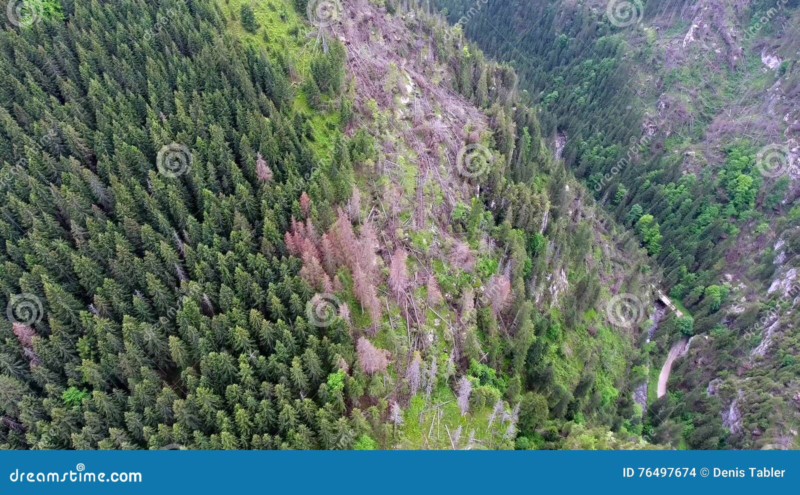 Aerial View of Mountains Valley Stock Photo - Image of ocean, mountain ...