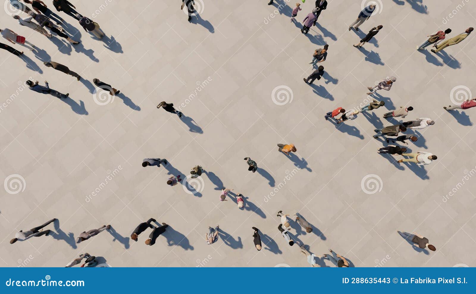 Aerial view of a crowd stock video. Video of motion - 288635443