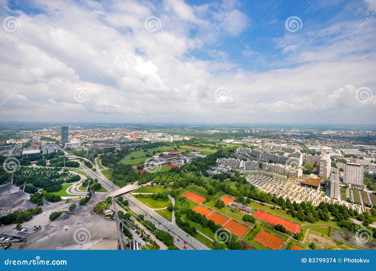 Aerial View of Munich, Germany Editorial Stock Image - Image of ...