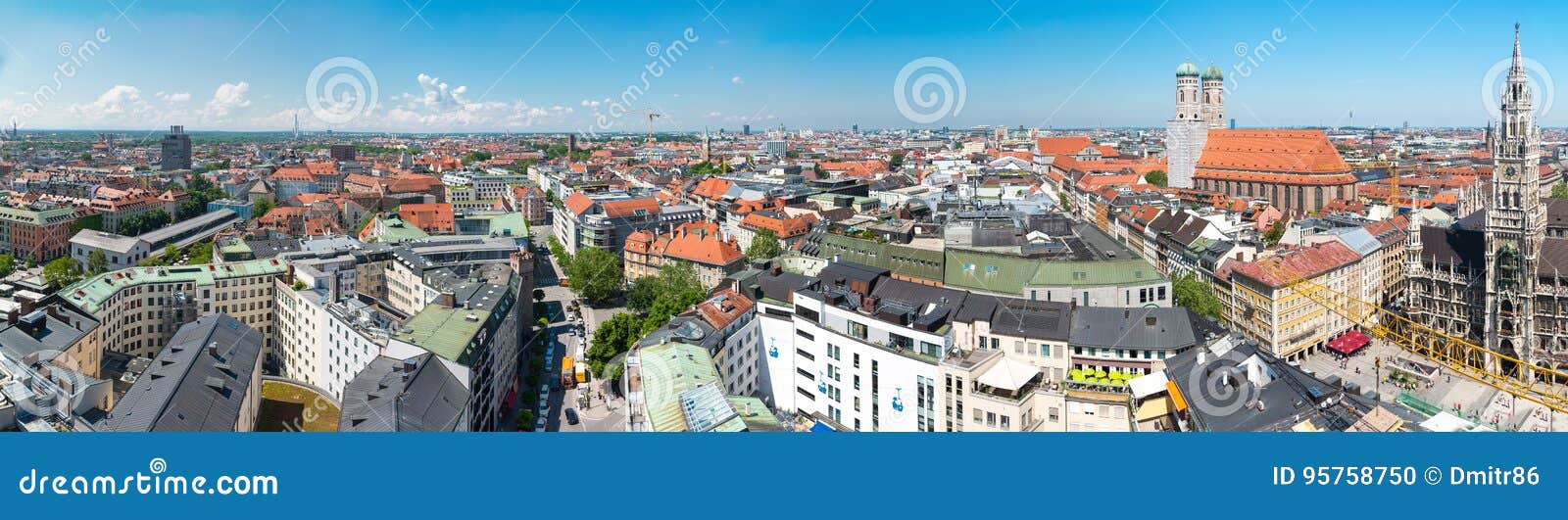 Aerial View of Munich in a Summer Day in Germany. Editorial Image ...