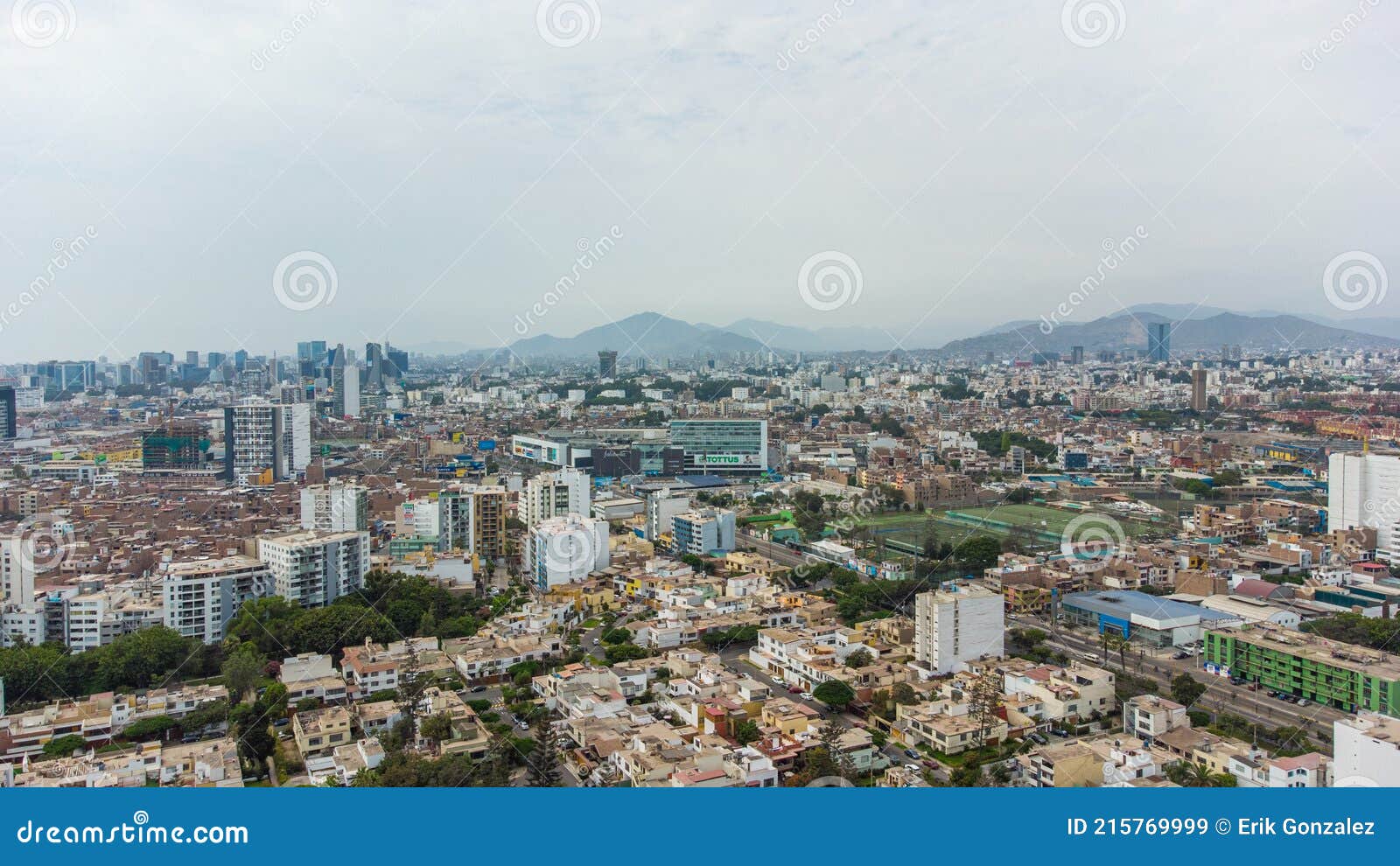 Aerial View of the Municipality of Surquillo in the City of Lima Stock ...