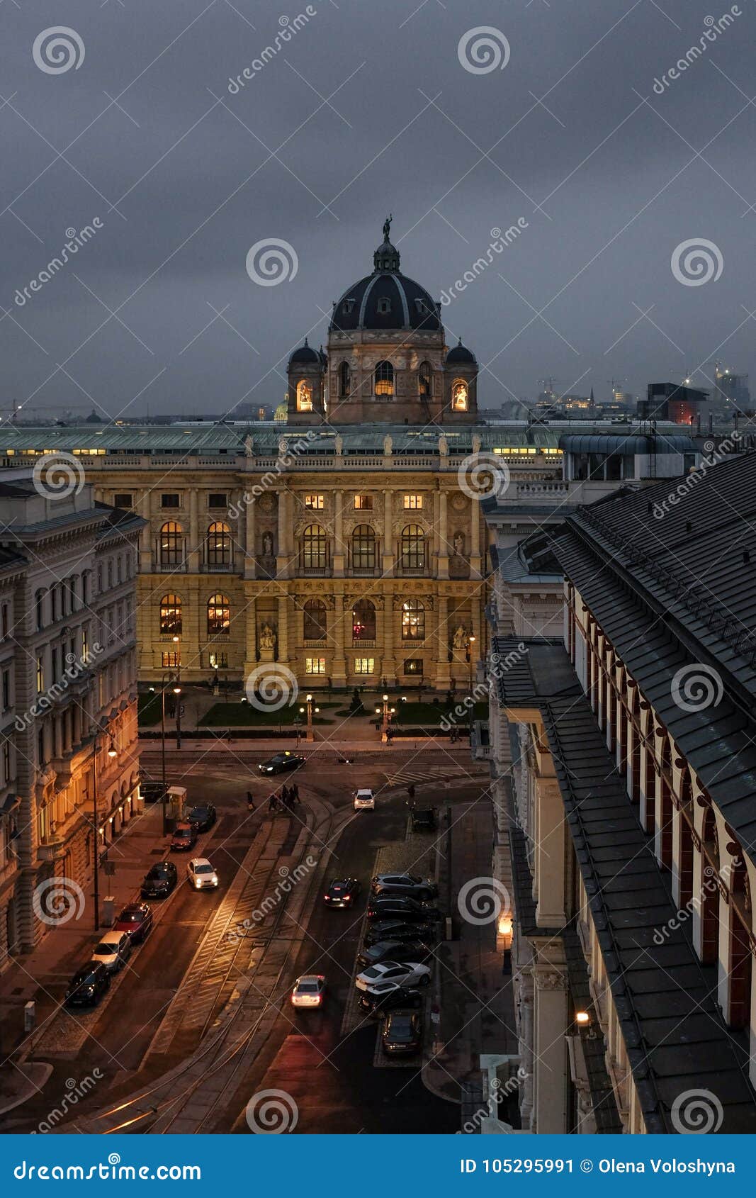 Aerial View of Museum of Natural Science, Vienna Stock Image - Image of ...