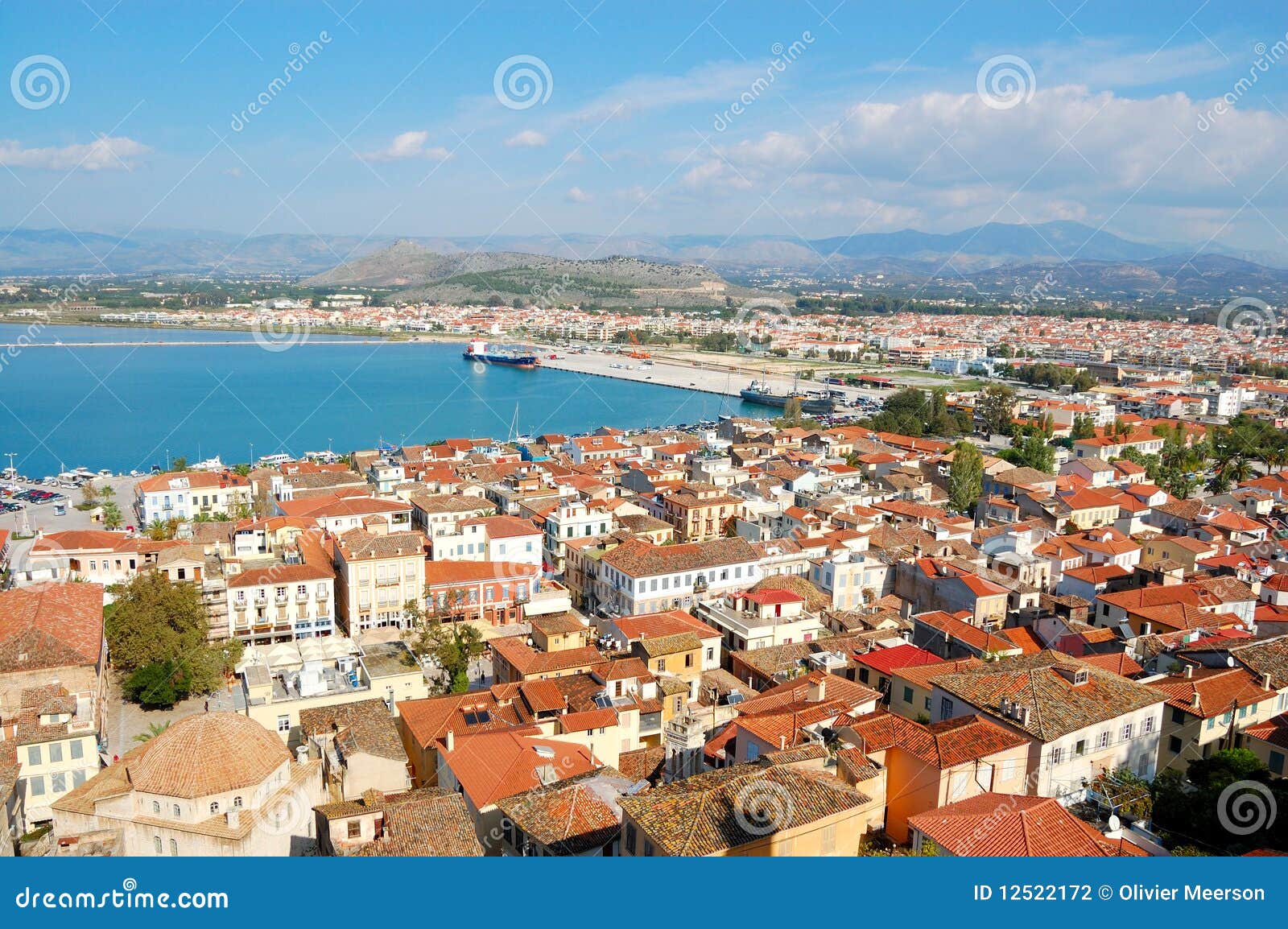 Aerial View of Nafplio, Greece Stock Photo - Image of greece, touristic ...