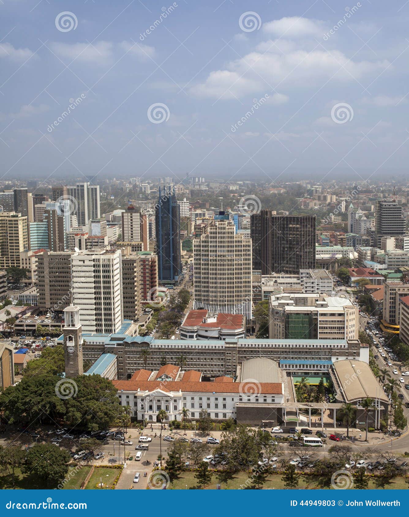 Aerial view of Nairobi stock image. Image of aerial, kenya - 44949803