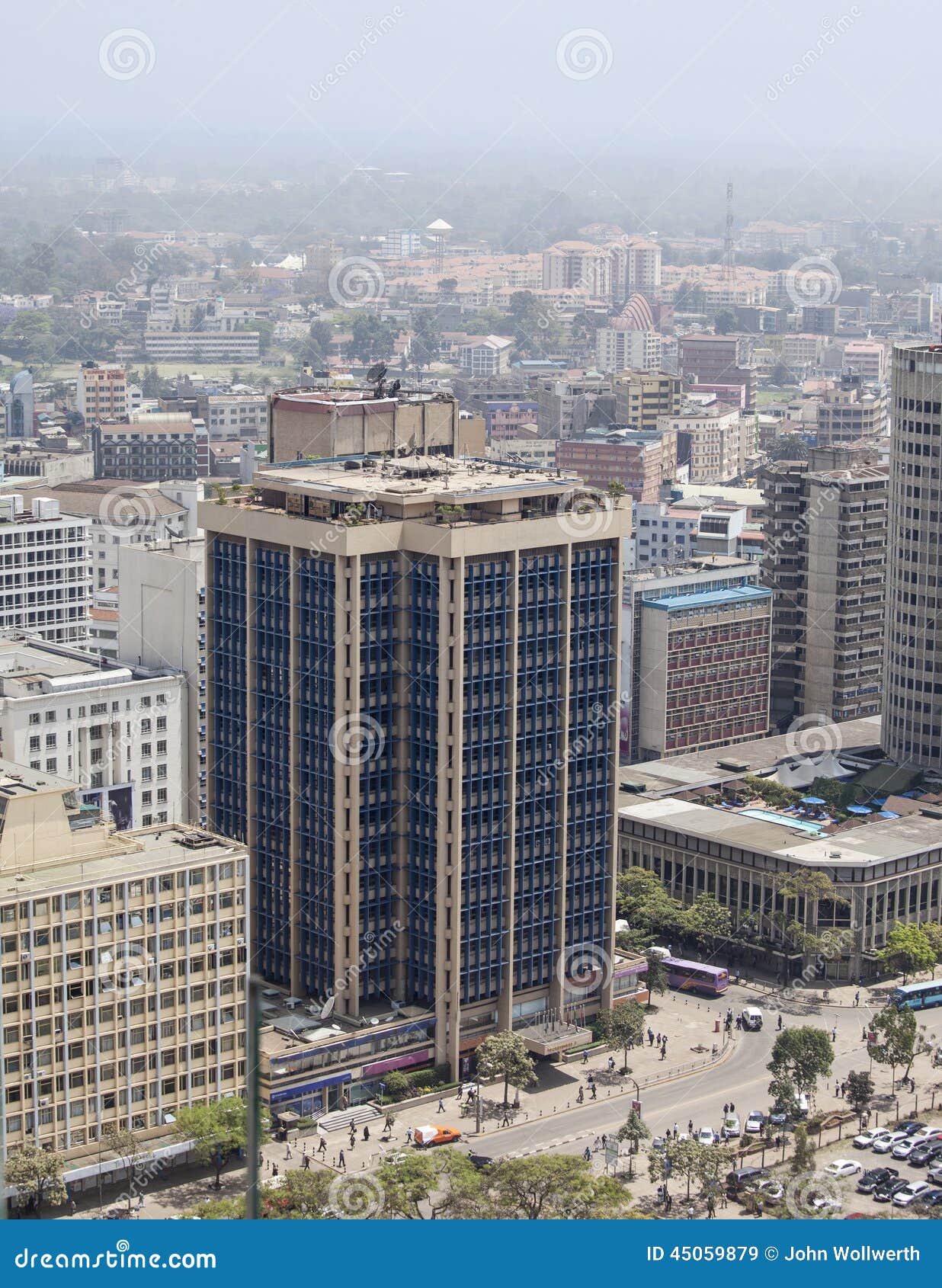 Aerial View of Nairobi, Kenya Stock Image - Image of outdoor, rooftop ...
