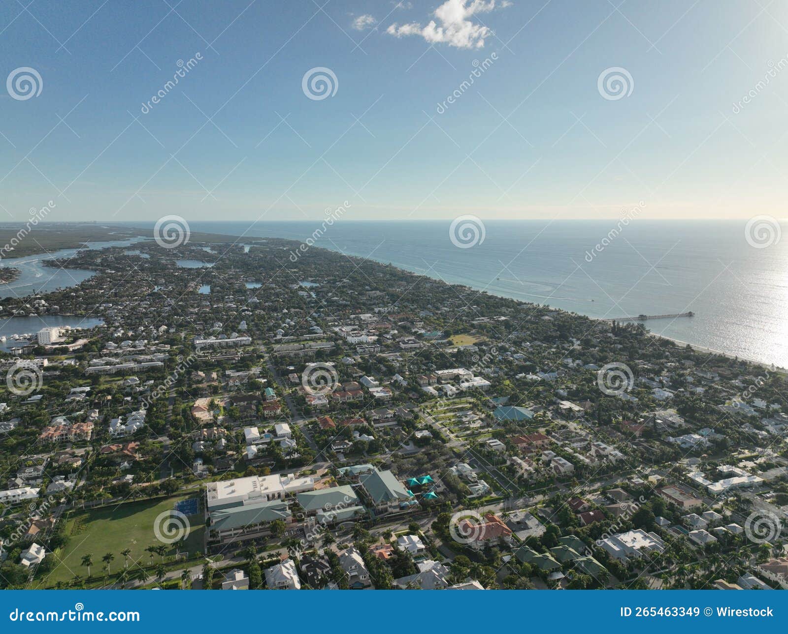 Aerial View of Naples, Florida Stock Image - Image of ocean, resort ...